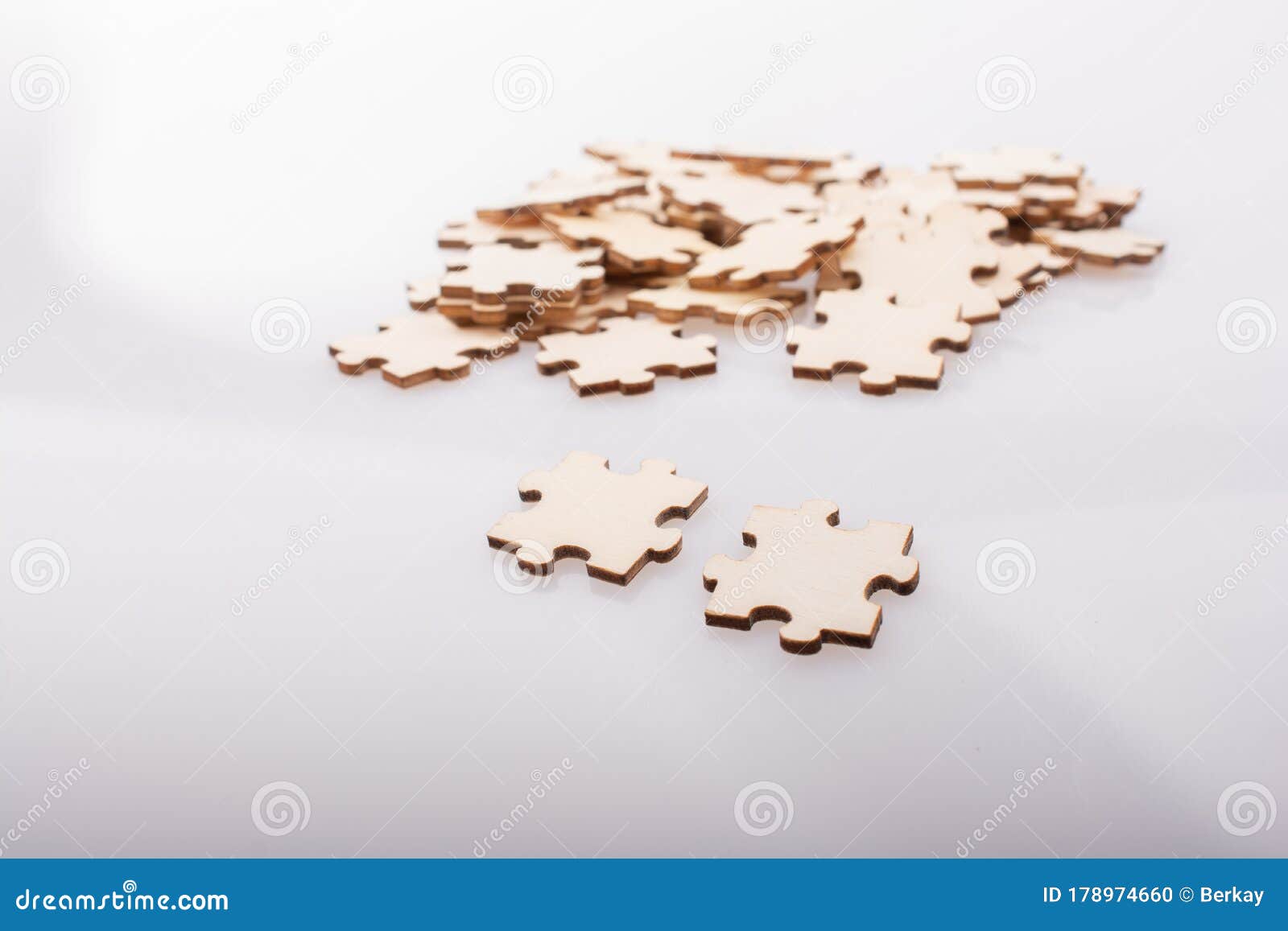Pieces of Jigsaw Puzzle As Problem Solution Concept Stock Photo - Image ...