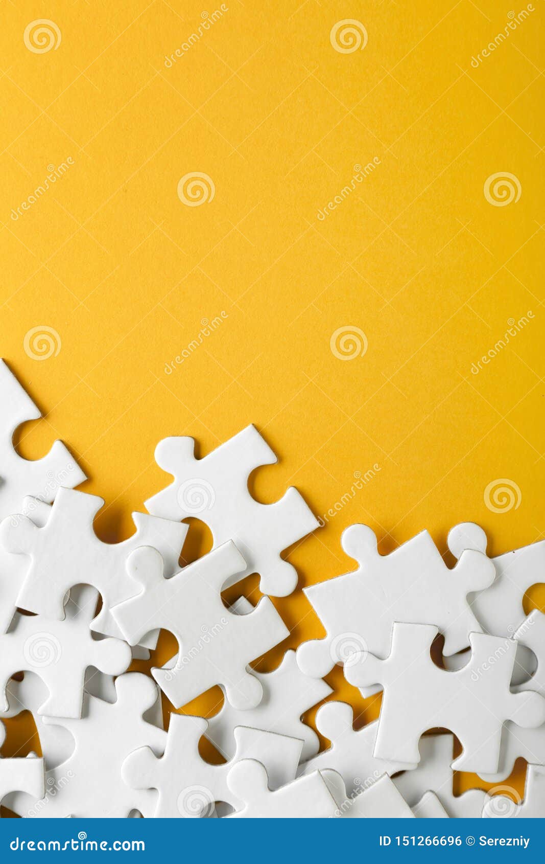 Pieces of Jigsaw Puzzle on Color Background Stock Photo - Image of ...