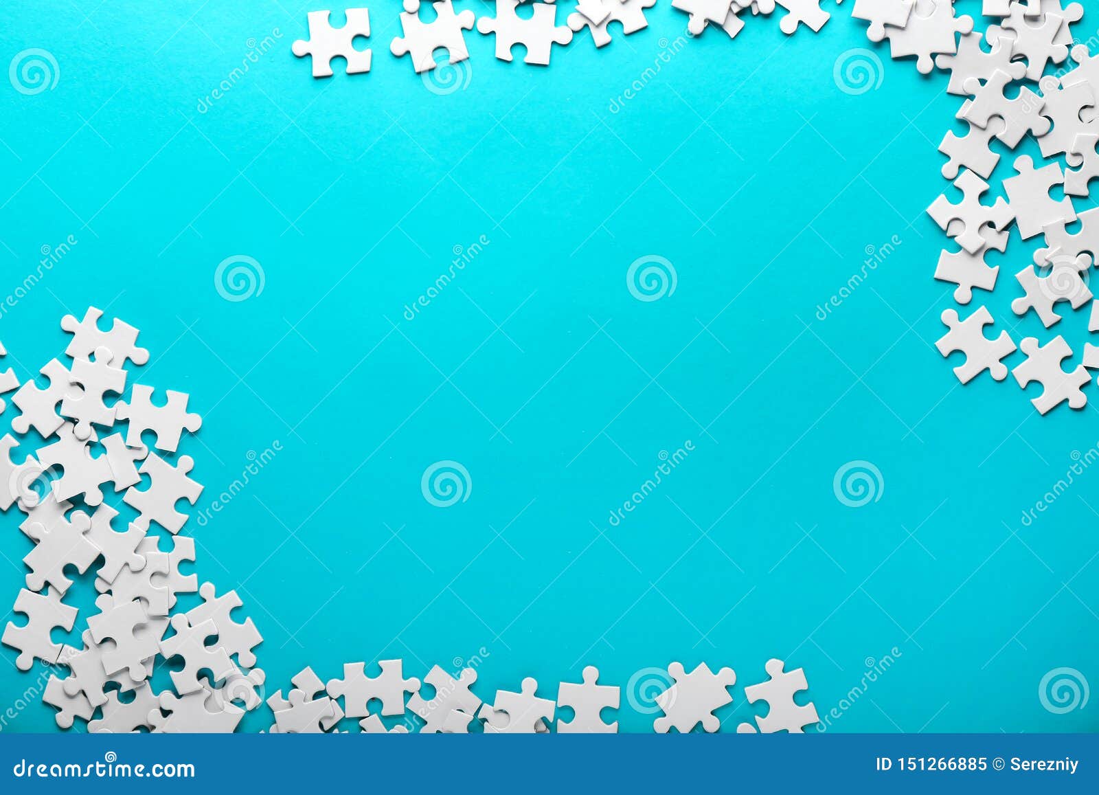 Pieces of Jigsaw Puzzle on Color Background Stock Image - Image of ...