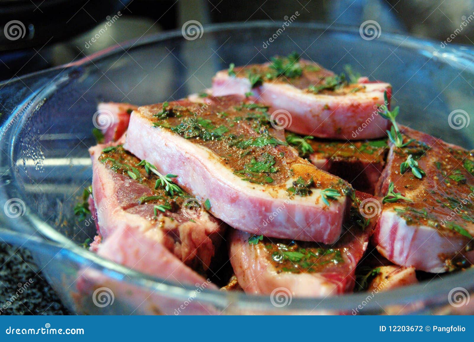 Pieces of Lamb stock photo. Image of dishware, grilled - 12203672