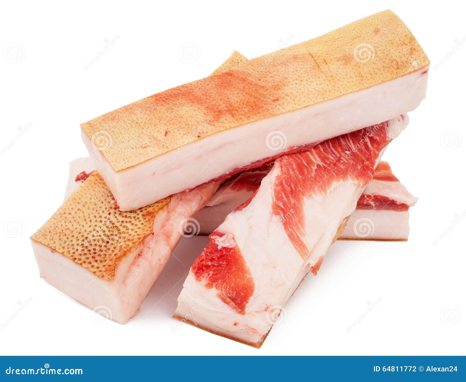 Pieces of lard stock photo. Image of cross, closeup, skin - 64811772
