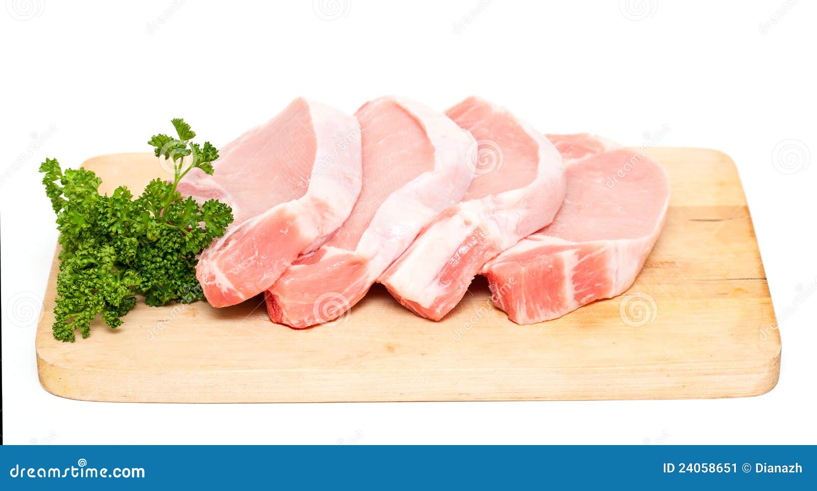 Pieces of meat stock image. Image of board, green, bacon - 24058651