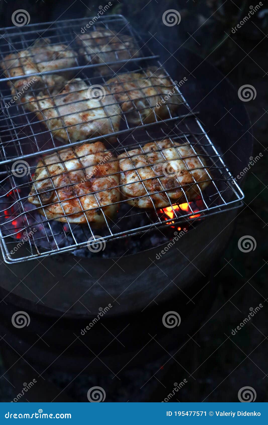 Pieces of Meat Fried on the Fire Stock Image - Image of lifestyle ...