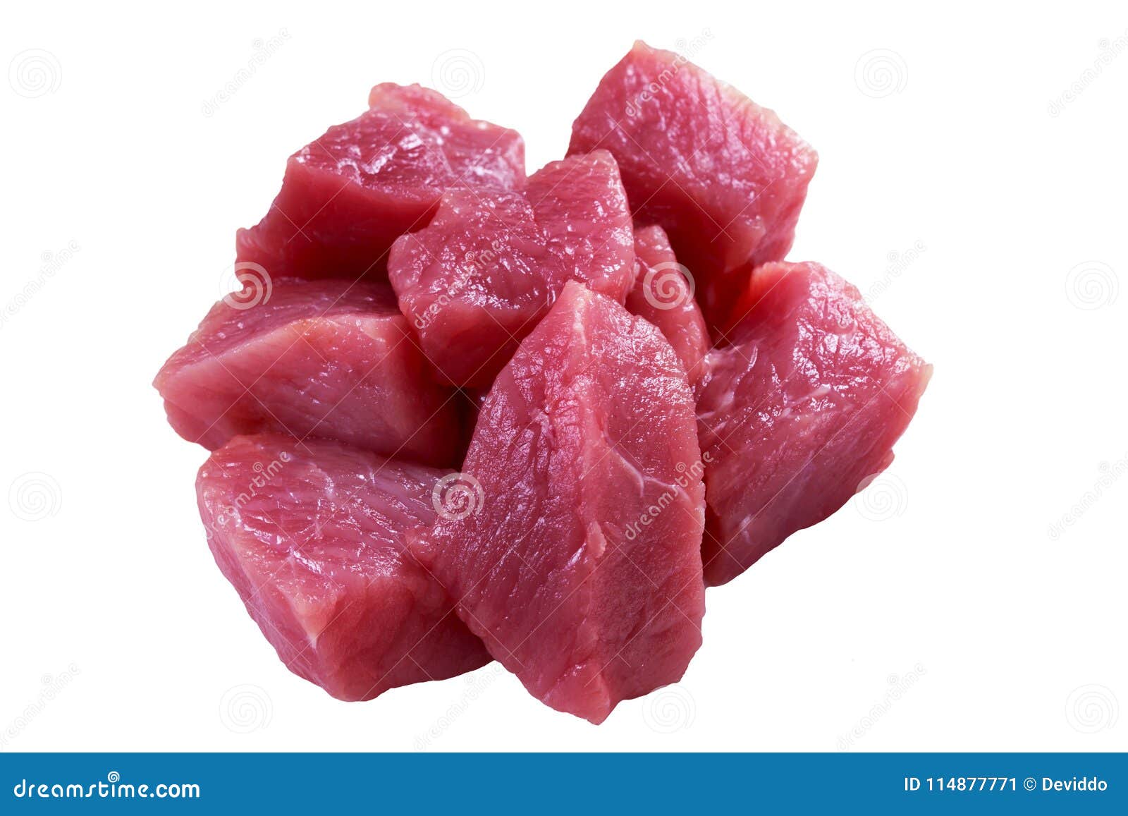 Pieces of meat stock image. Image of grocery, juicy - 114877771