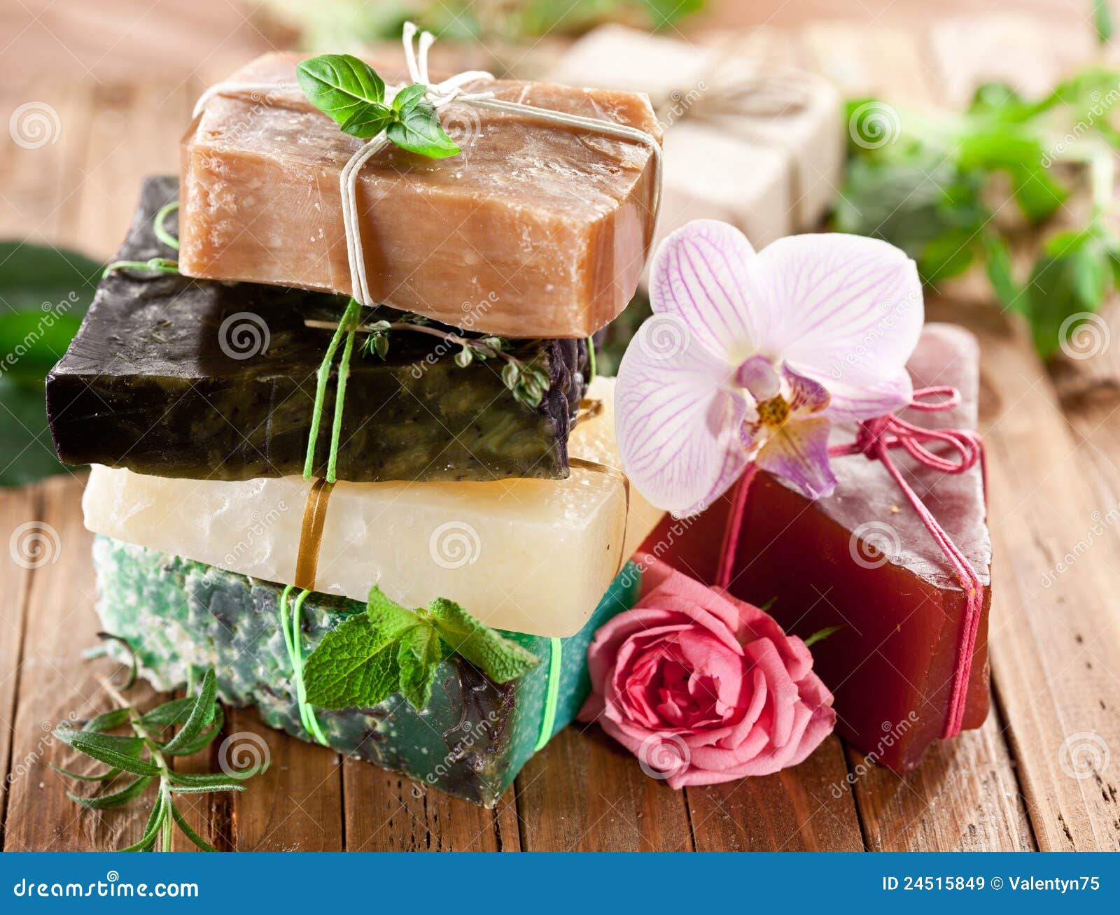 Pieces of natural soap. stock image. Image of clean, handmade - 24515849