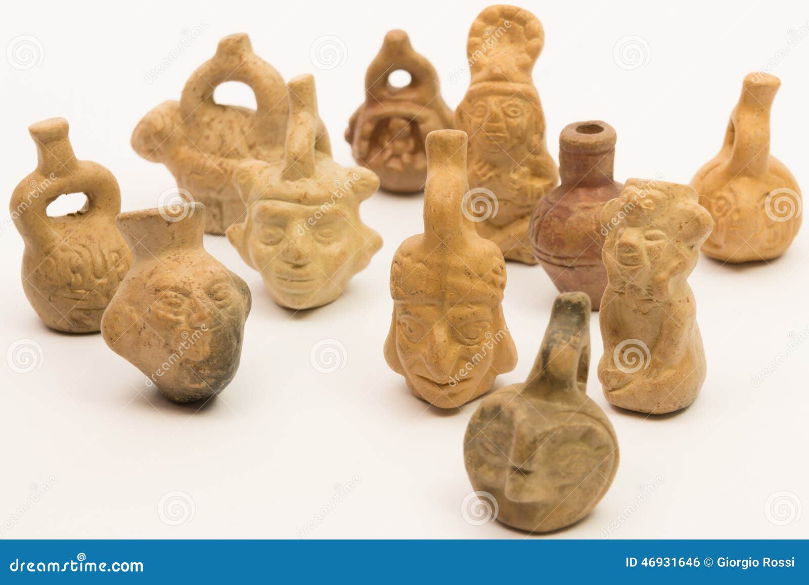Pre Inca Ceramic Called `Huacos` From Chancay Peruvian Culture. Stock ...