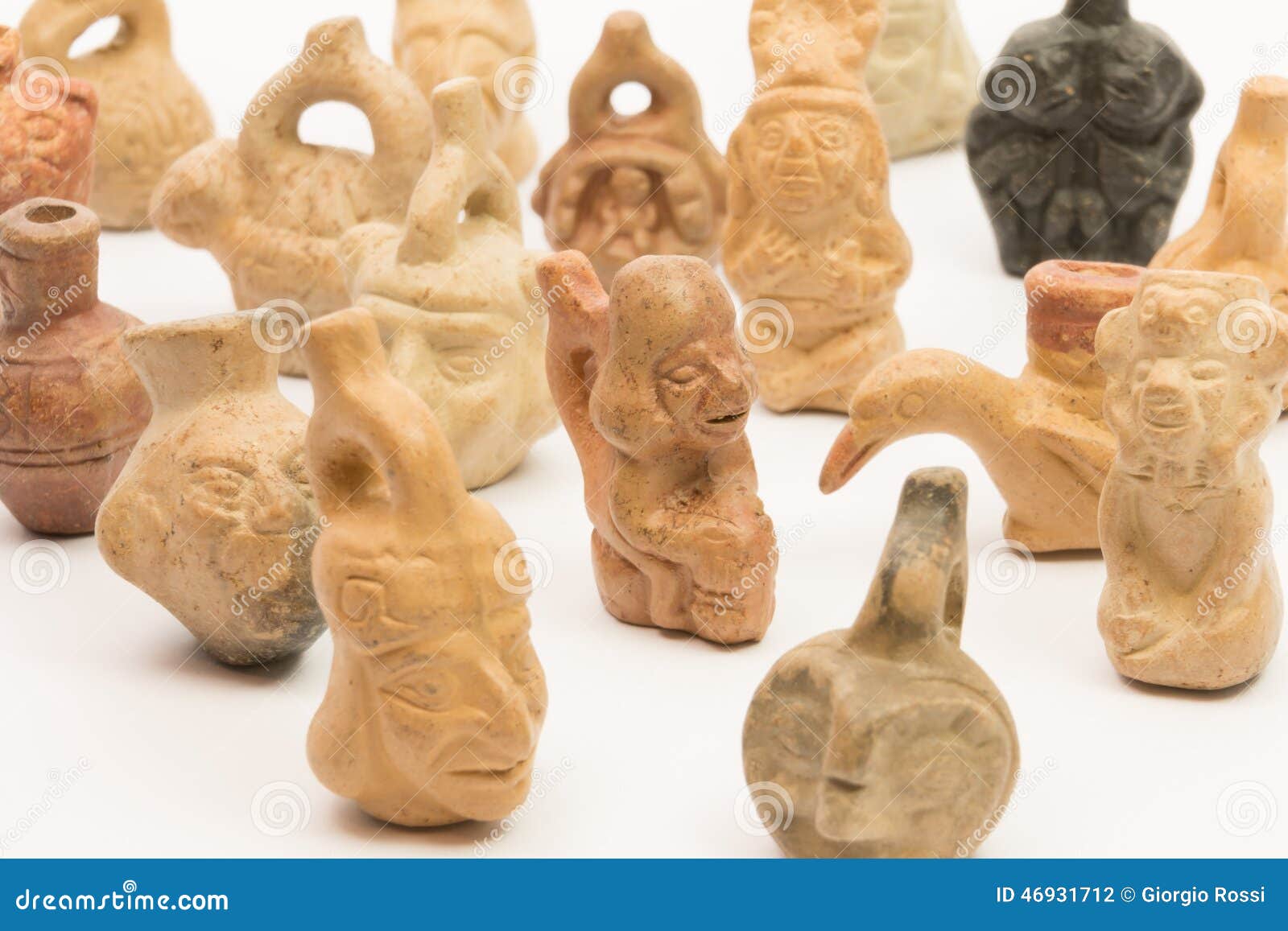 Pre Inca Ceramic Called `Huacos` From Chancay Peruvian Culture. Royalty ...