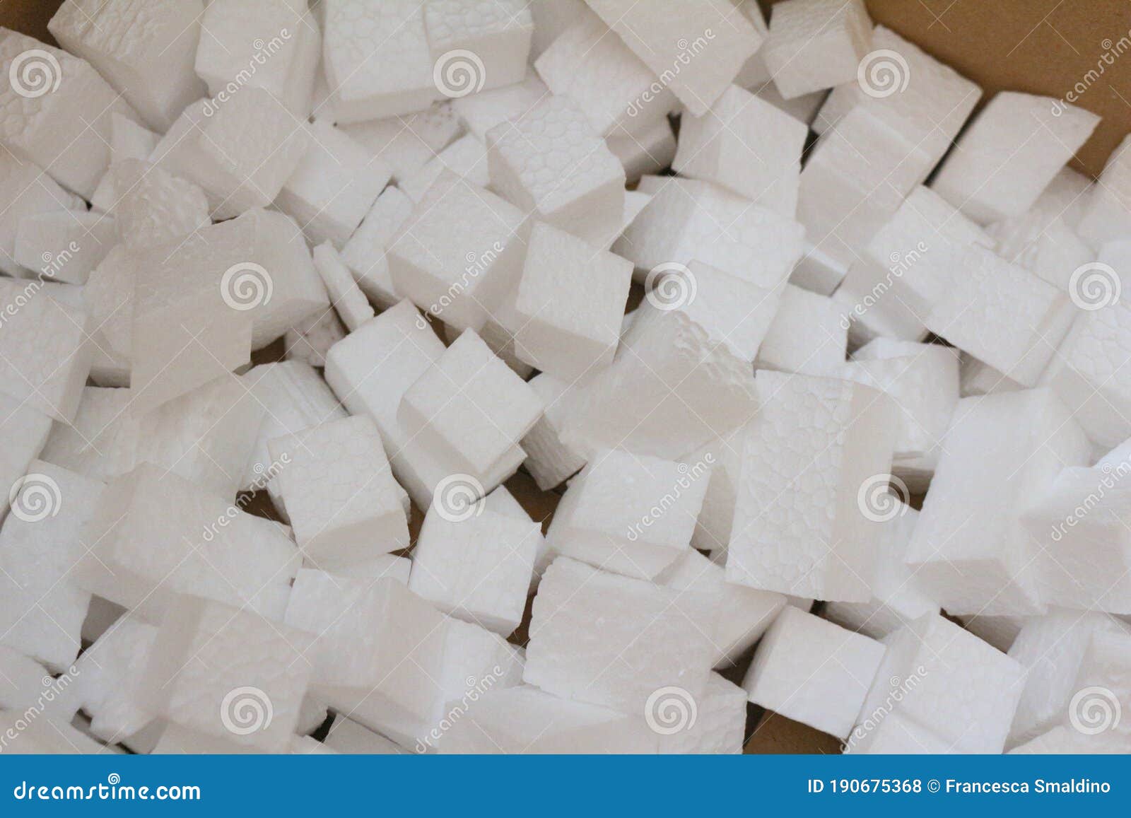 Pieces of Polystyrene for Packaging Stock Photo - Image of business ...