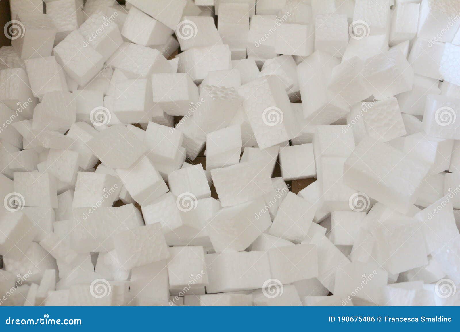 Pieces of Polystyrene for Packaging Stock Photo - Image of graphic ...