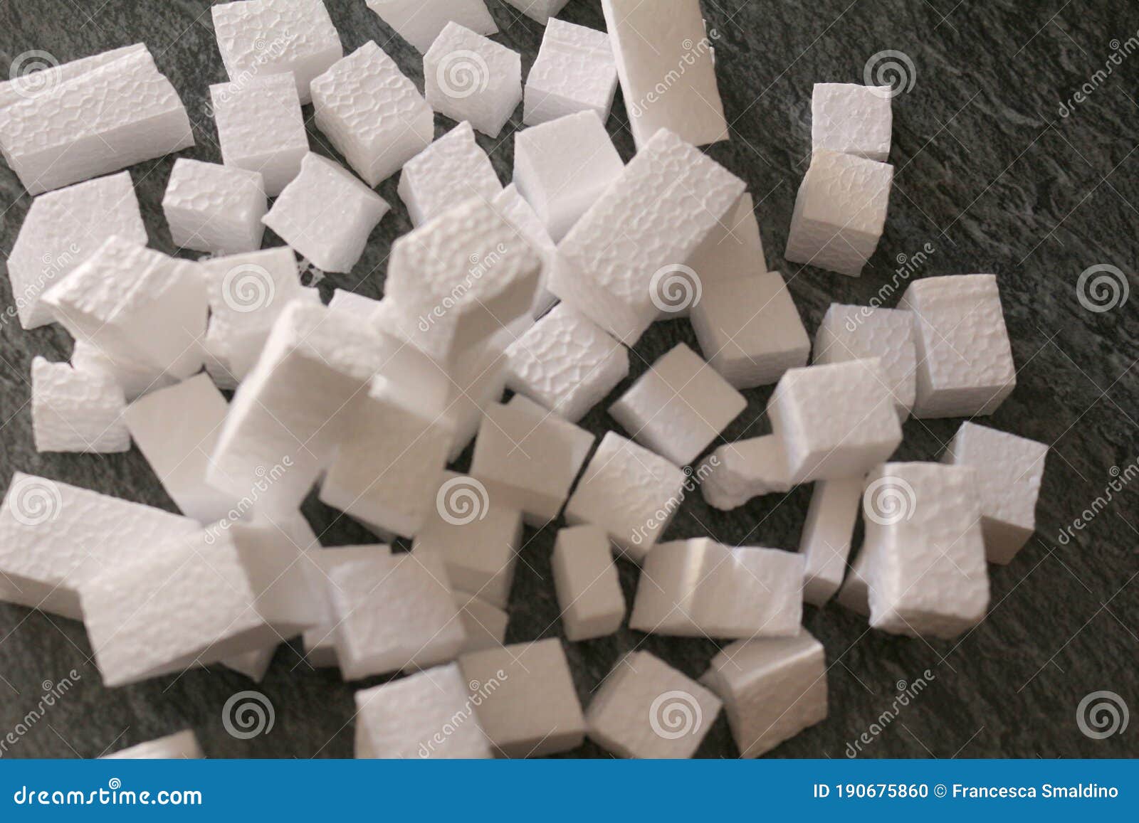Pieces of Polystyrene for Packaging Stock Photo - Image of parcels ...