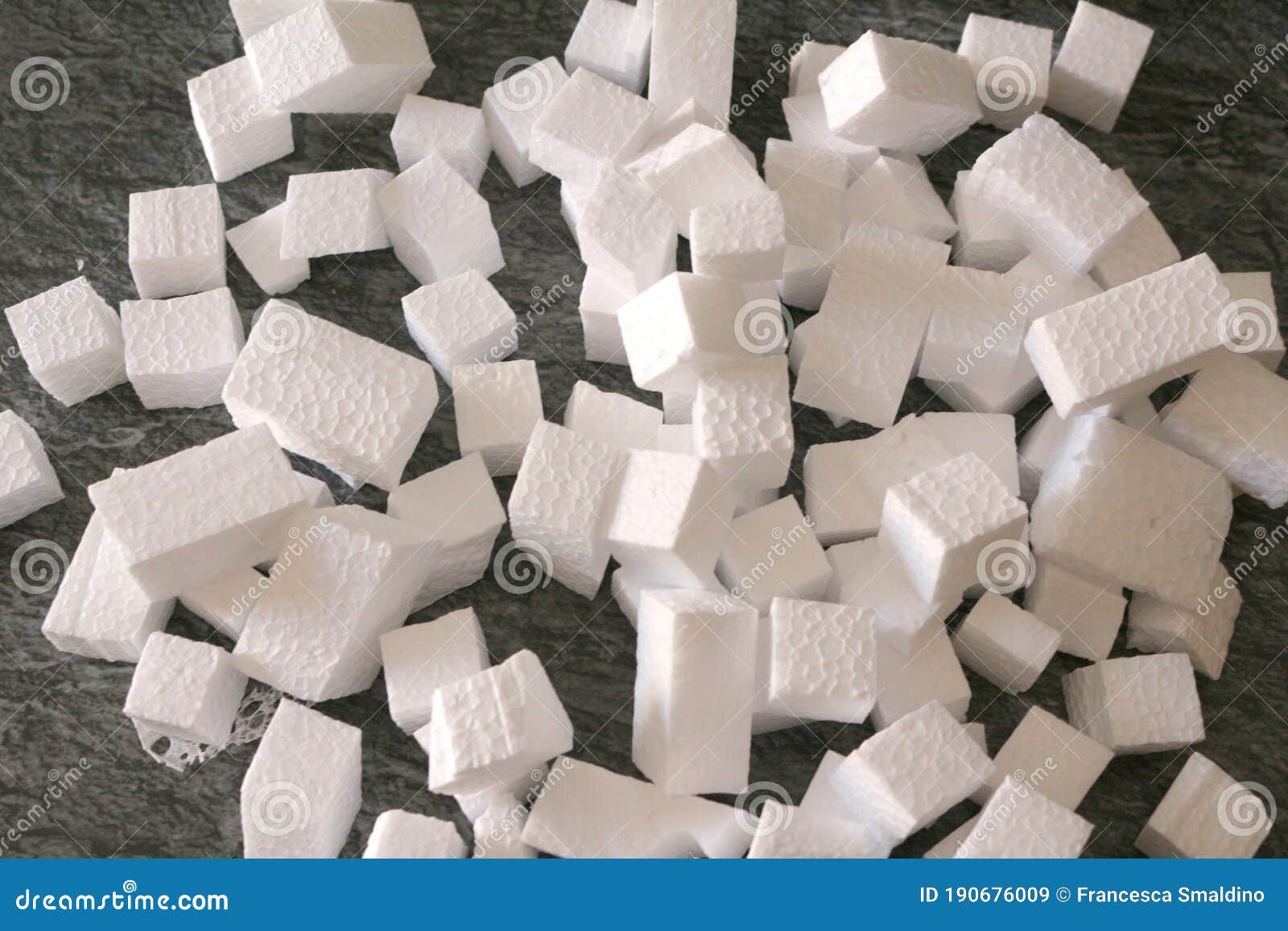 Pieces of Polystyrene for Packaging Stock Image - Image of packing ...