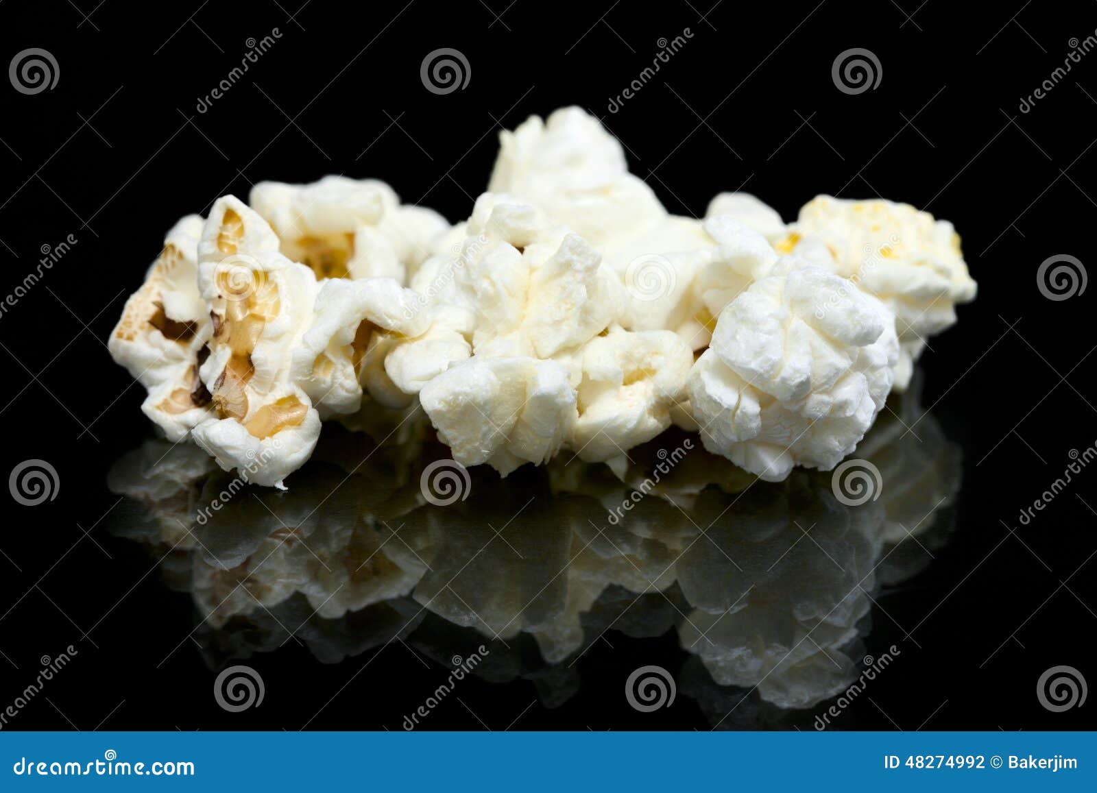 Pieces of popcorn stock photo. Image of crunchy, aroma - 48274992