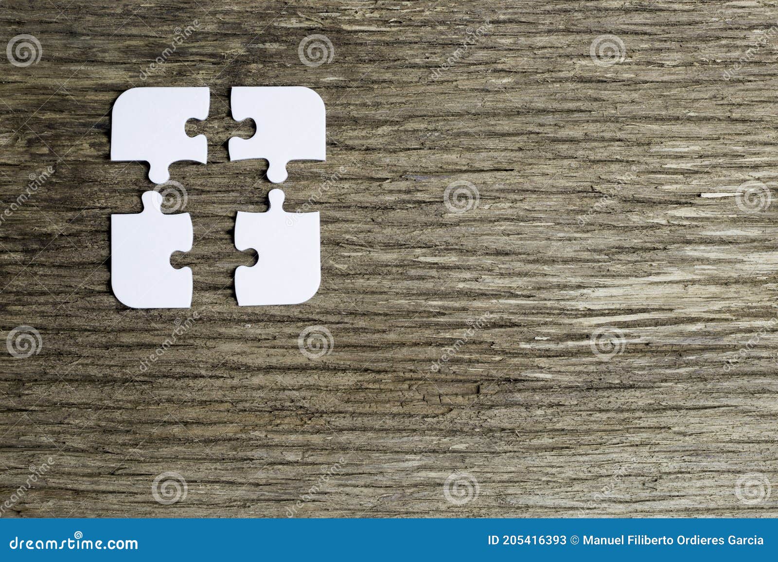 4 Pieces of a Puzzle Do Not Fit Together Causing a Difficult Problem To ...
