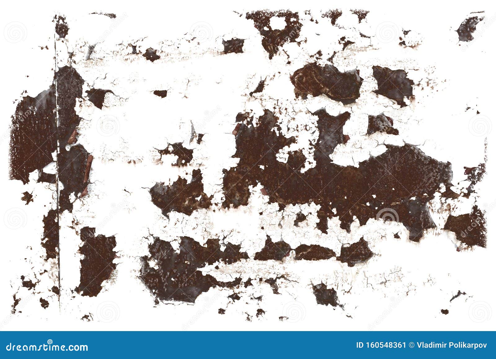 Pieces of Rust Isolated on a White Background Stock Image - Image of ...