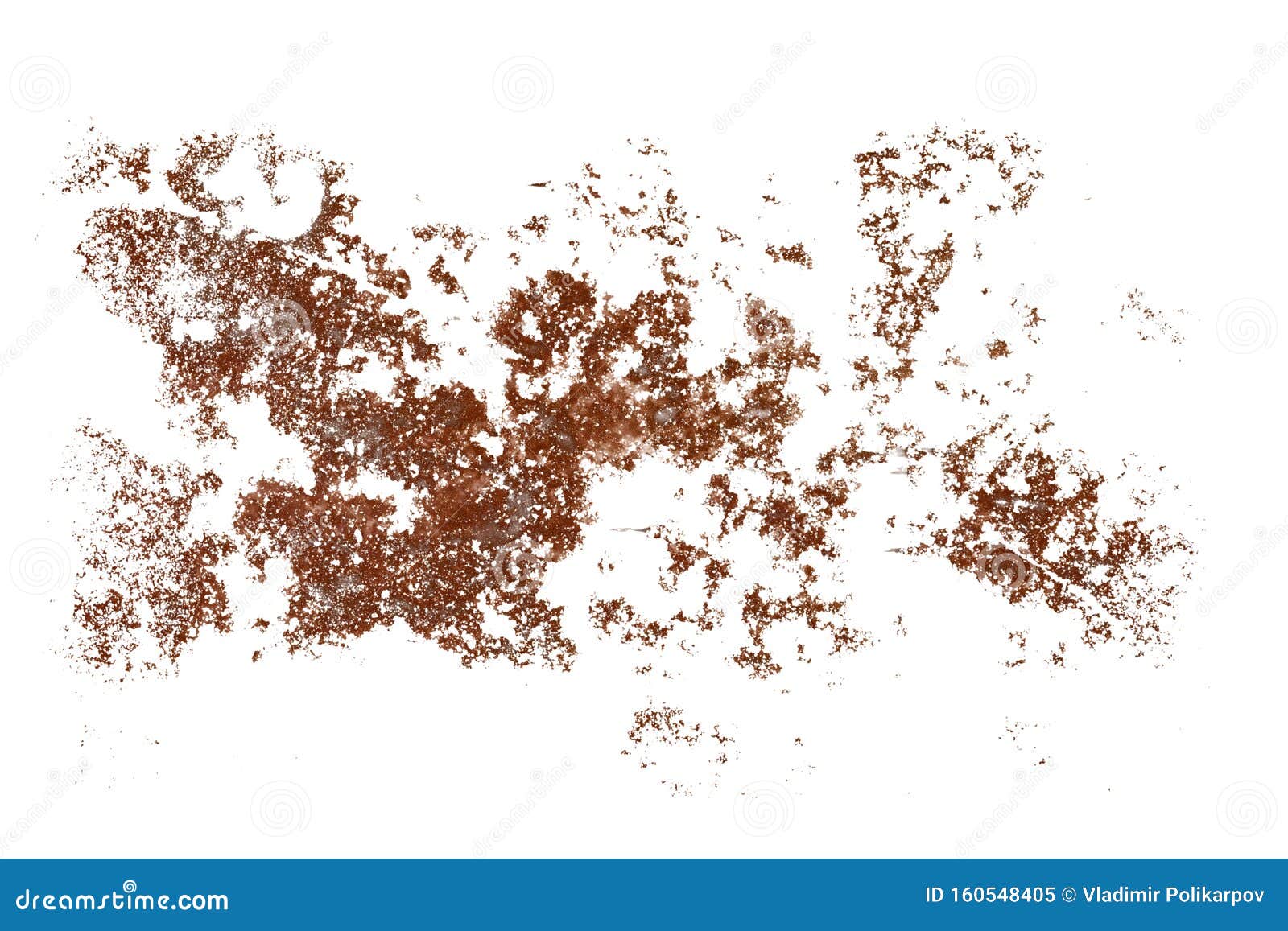 Pieces of Rust Isolated on a White Background Stock Image - Image of ...