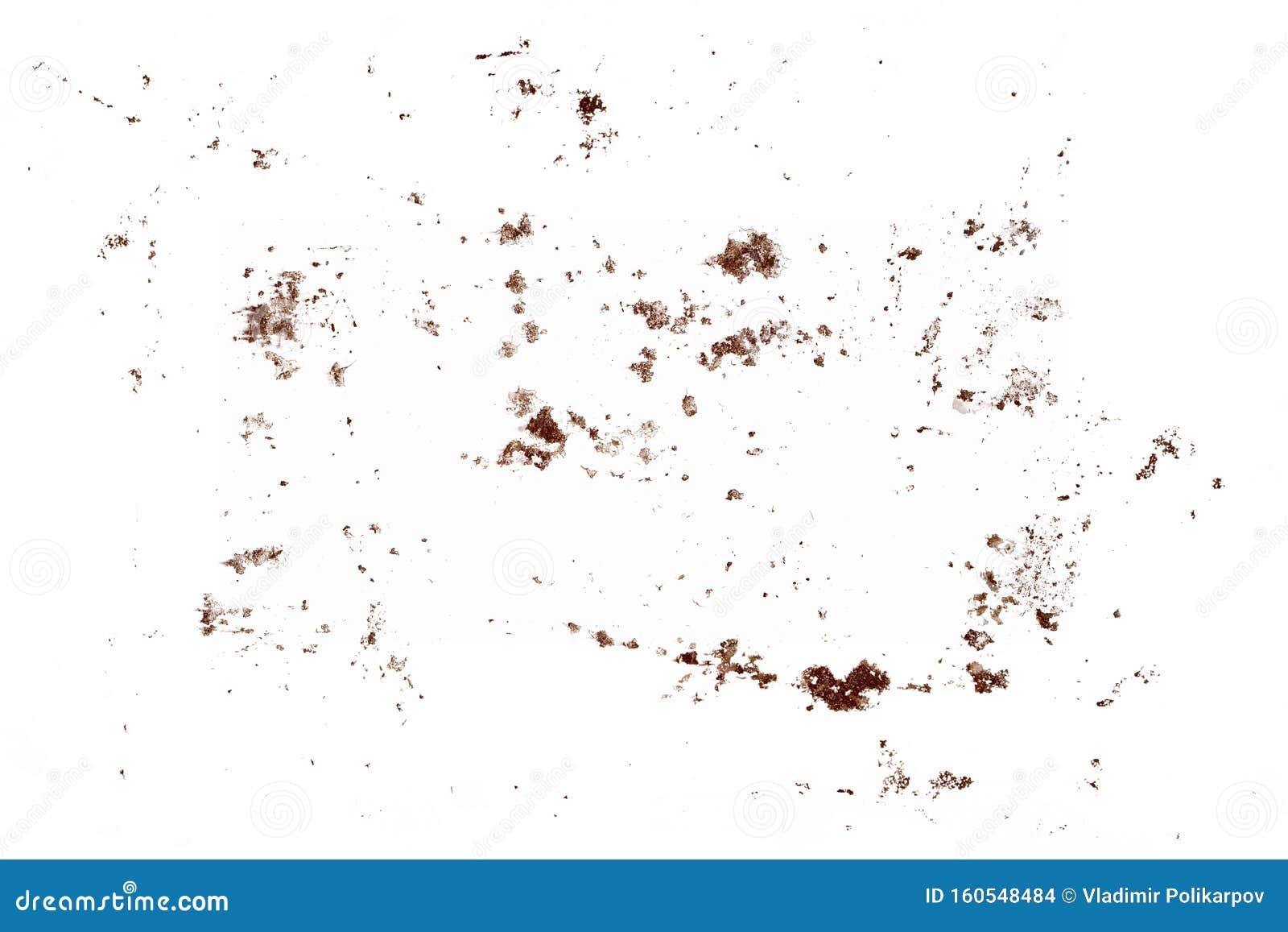 Pieces of Rust Isolated on a White Background Stock Photo - Image of ...