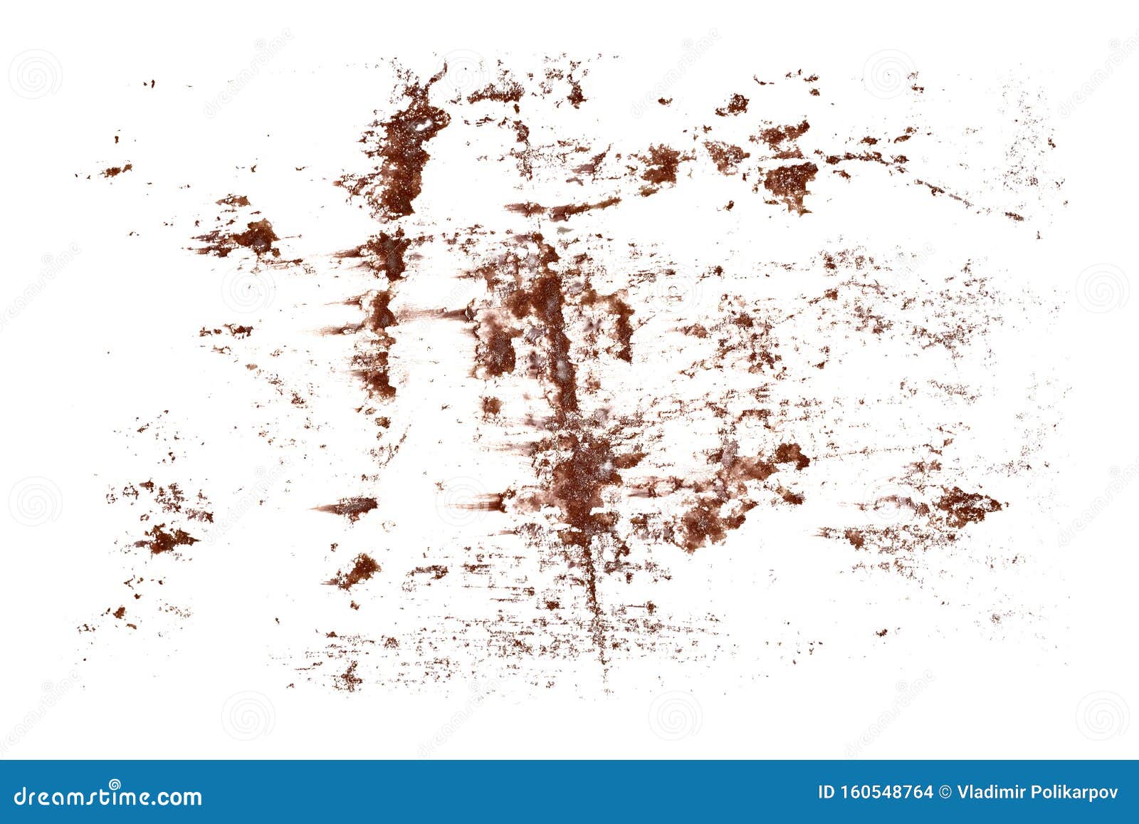 Pieces of Rust Isolated on a White Background Stock Photo - Image of ...