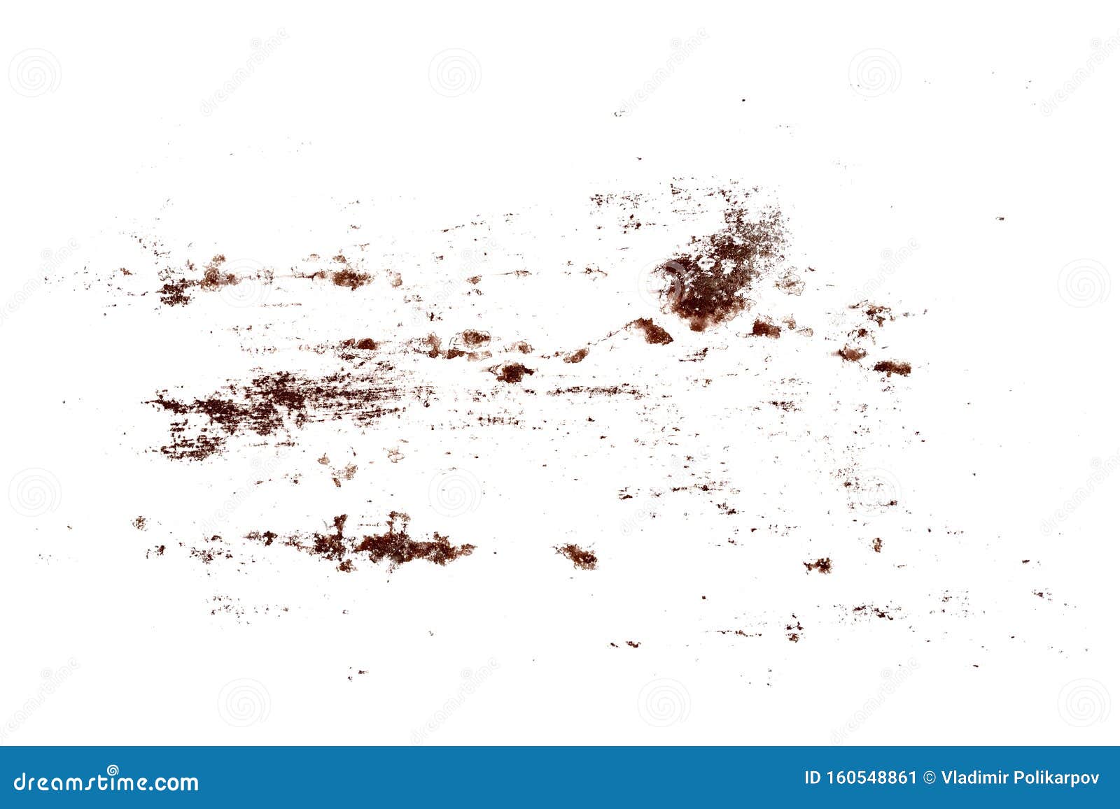 Pieces of Rust Isolated on a White Background Stock Image - Image of ...