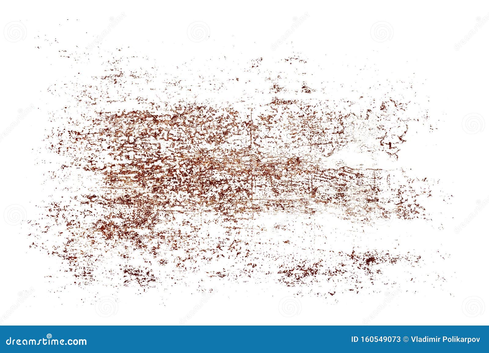 Pieces of Rust Isolated on a White Background Stock Image - Image of ...