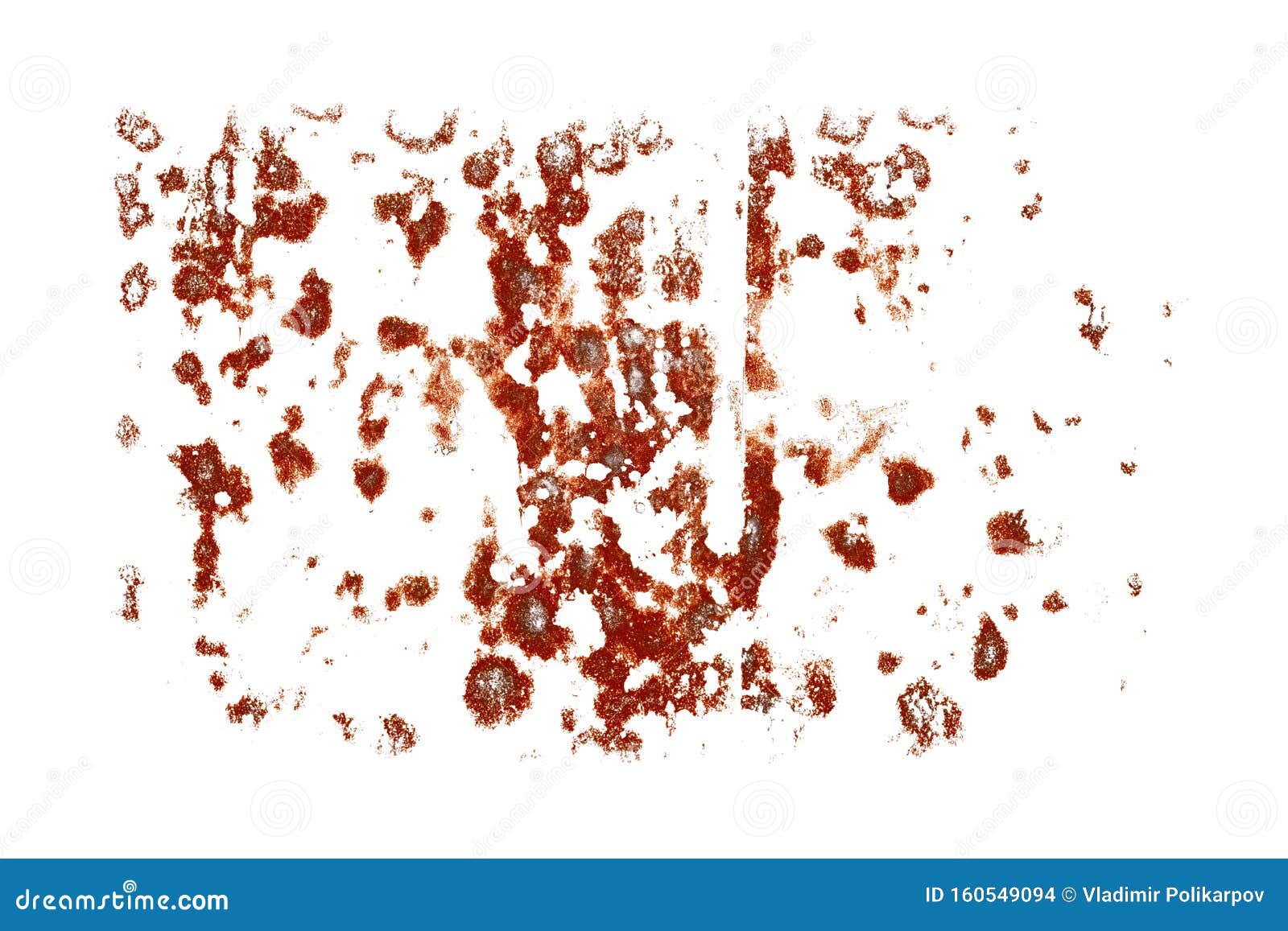 Pieces of Rust Isolated on a White Background Stock Photo - Image of ...