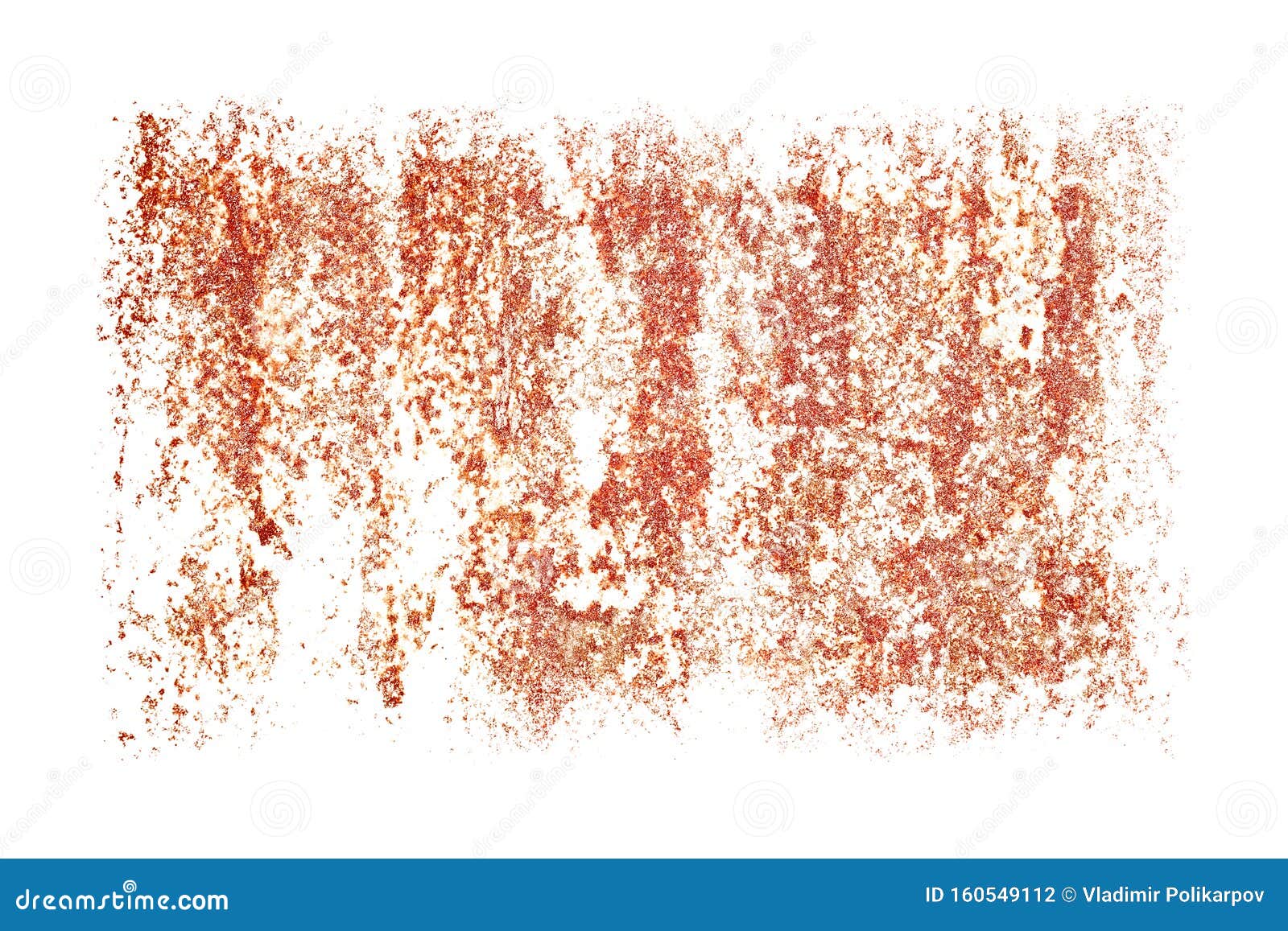 Pieces of Rust Isolated on a White Background Stock Photo - Image of ...