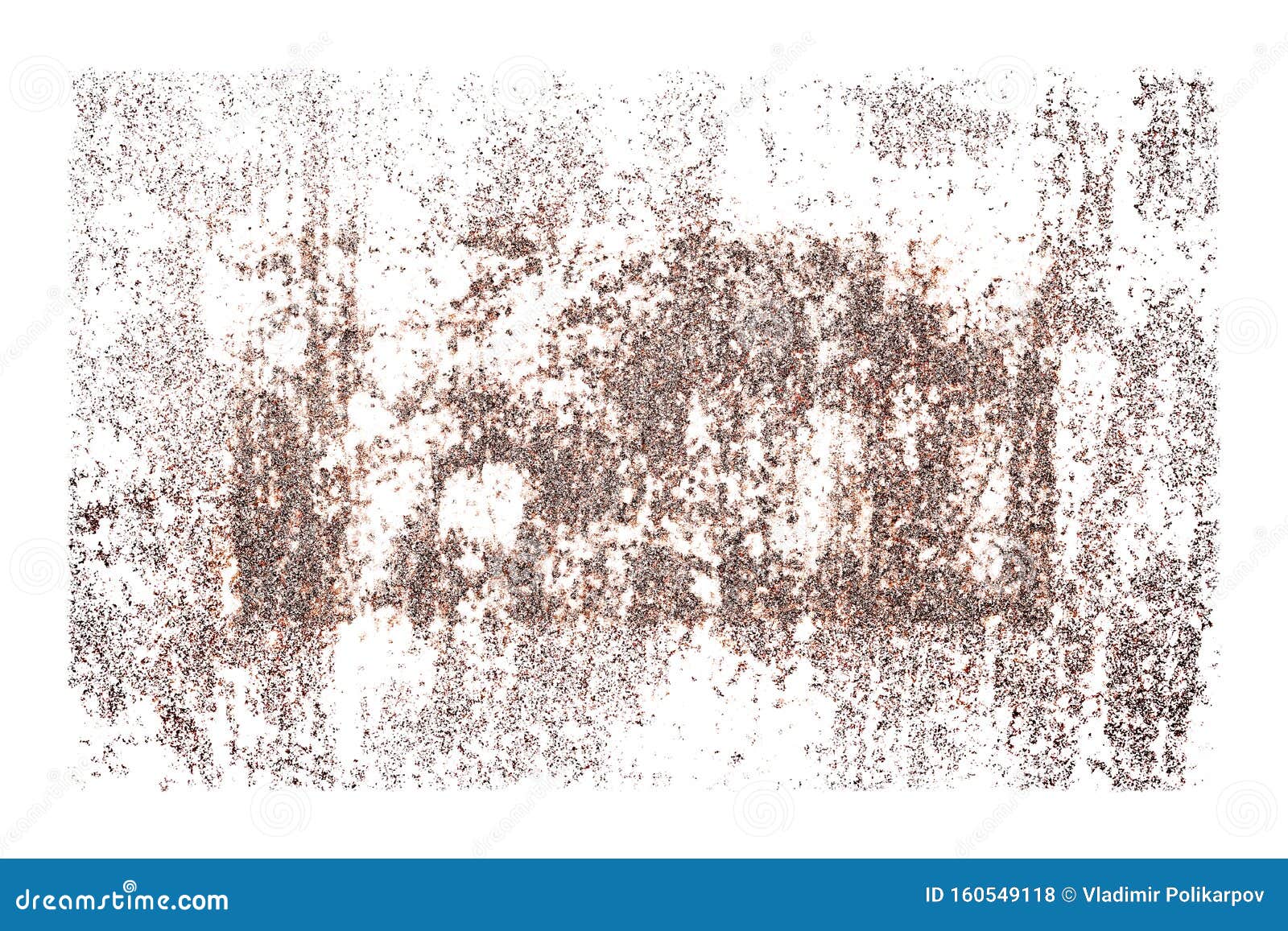 Pieces of Rust Isolated on a White Background Stock Photo - Image of ...