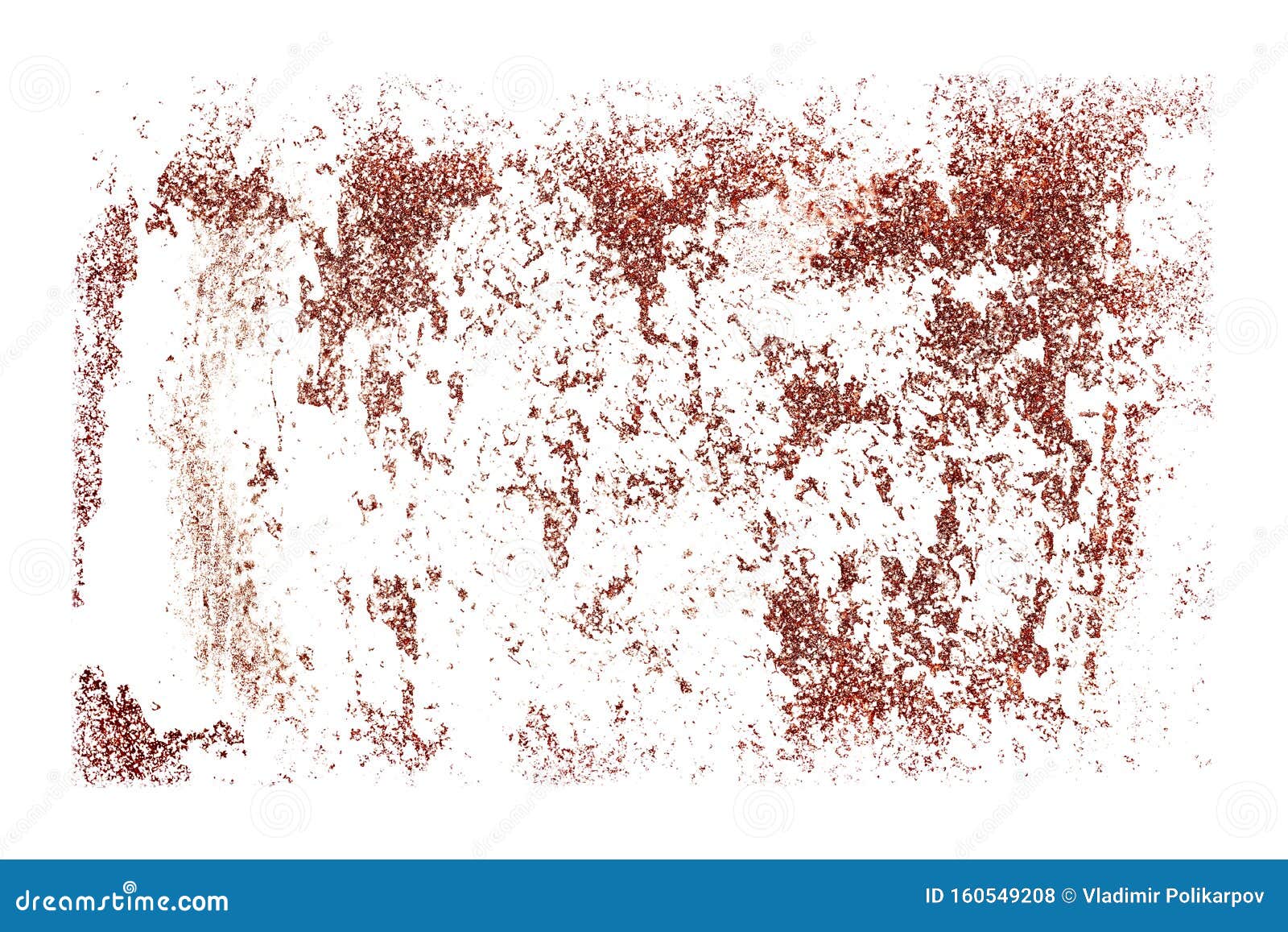 Pieces of Rust Isolated on a White Background Stock Photo - Image of ...