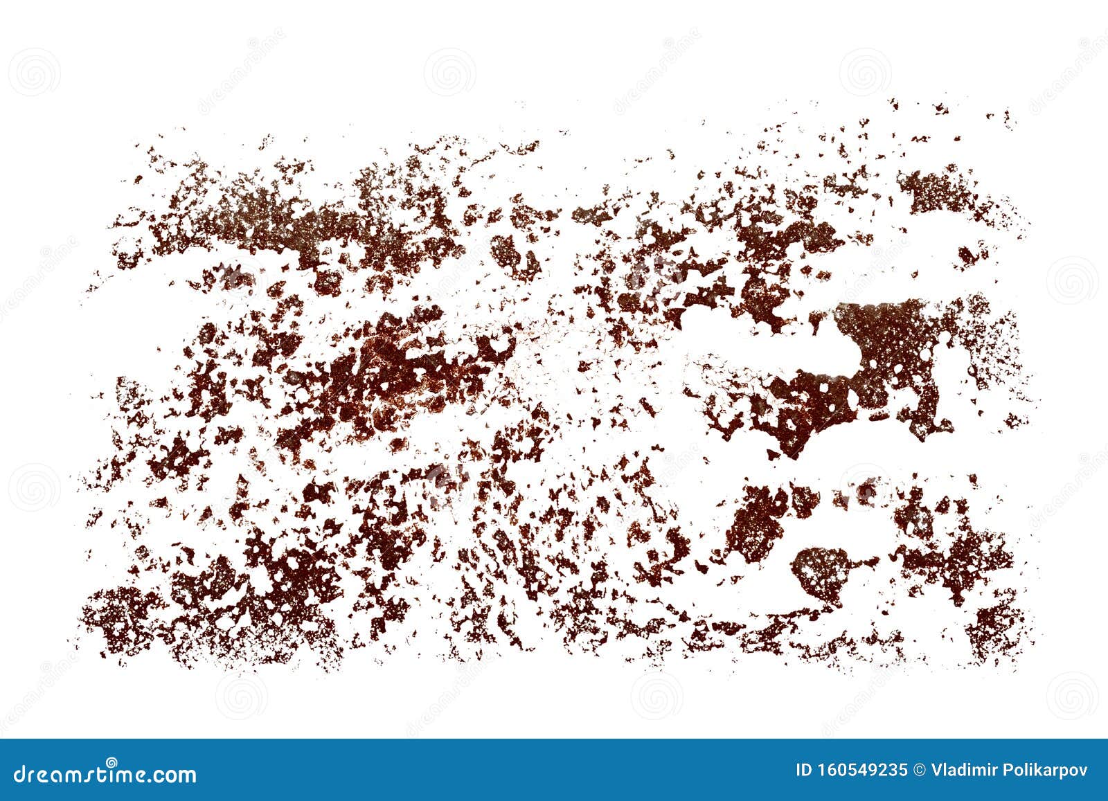 Pieces of Rust Isolated on a White Background Stock Image - Image of ...