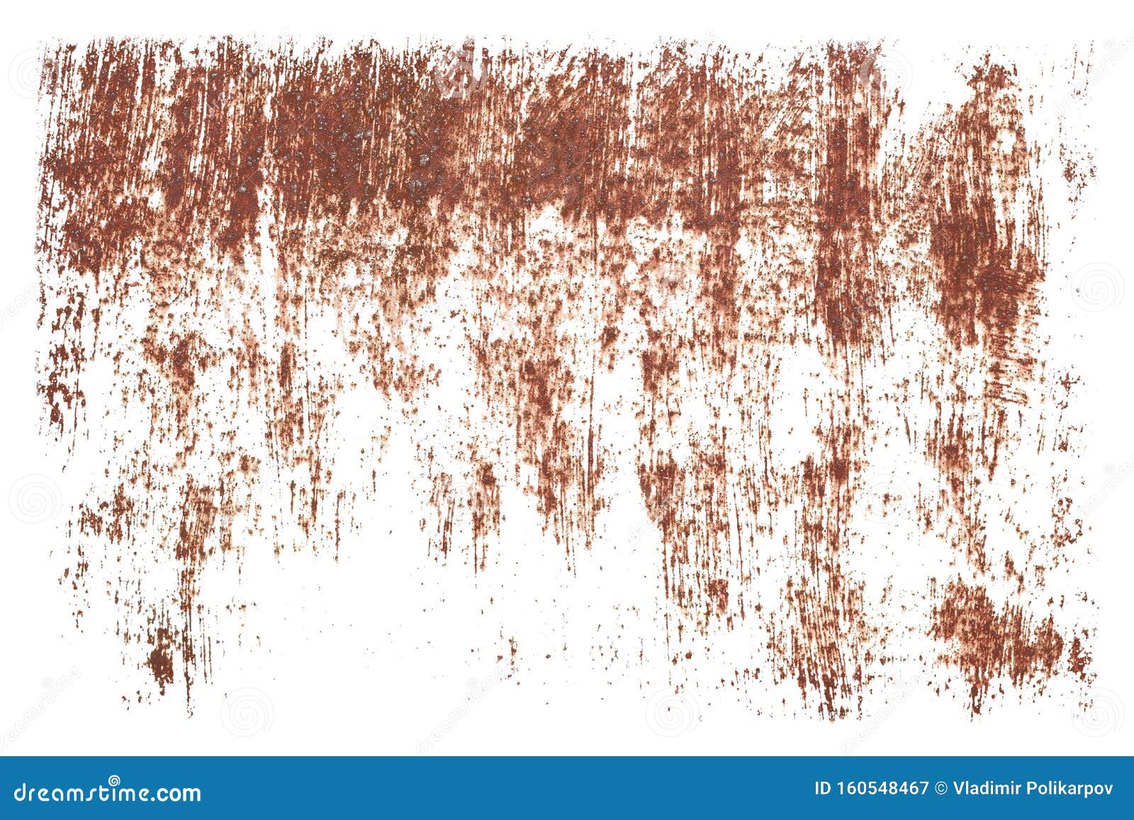 Pieces of Rust Isolated on a White Background Stock Image - Image of ...