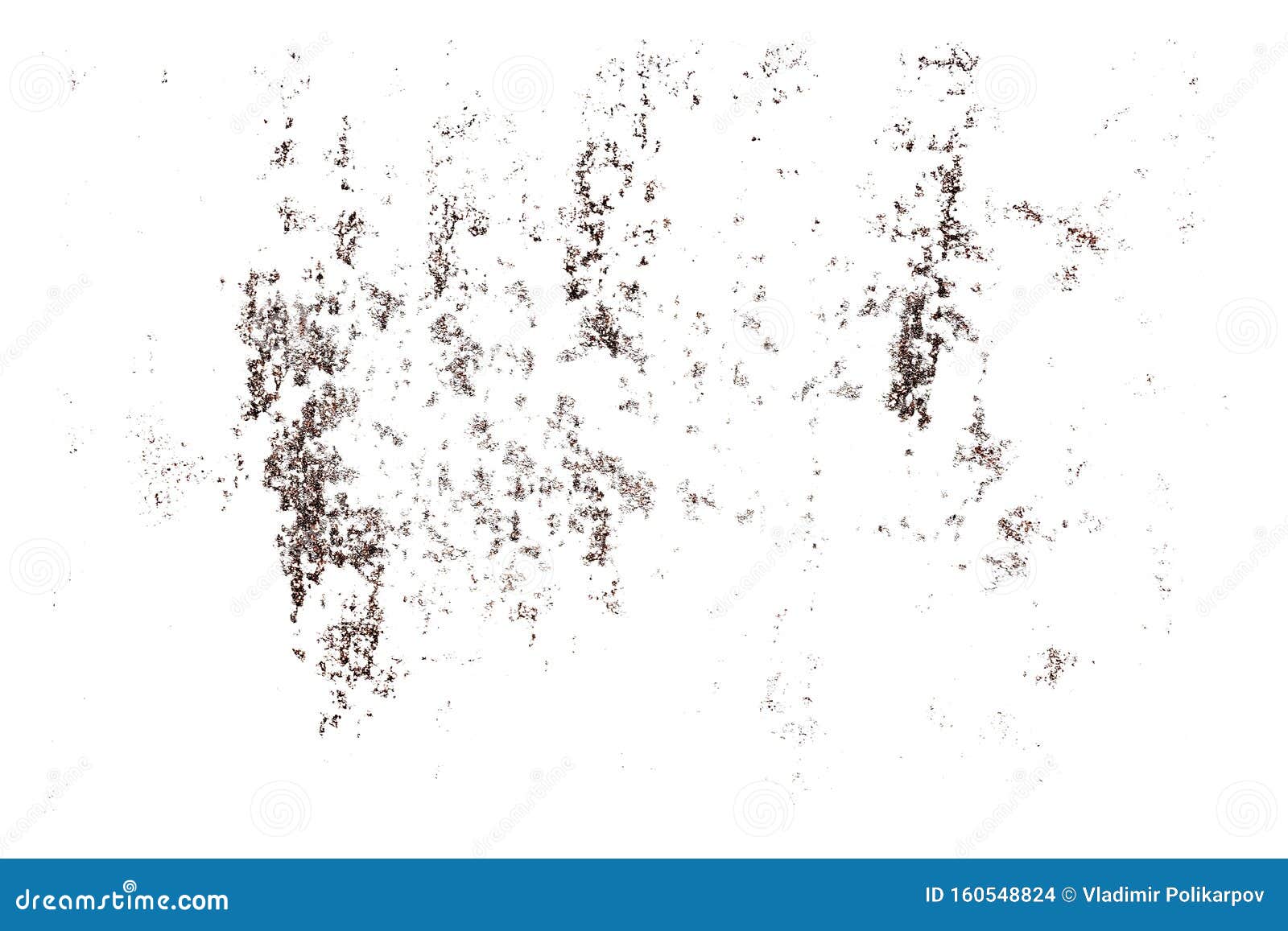 Pieces of Rust Isolated on a White Background Stock Photo - Image of ...