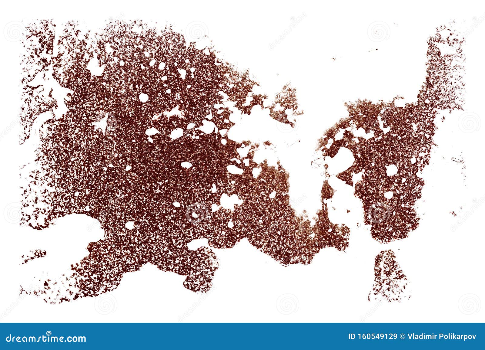 Pieces of Rust Isolated on a White Background Stock Image - Image of ...