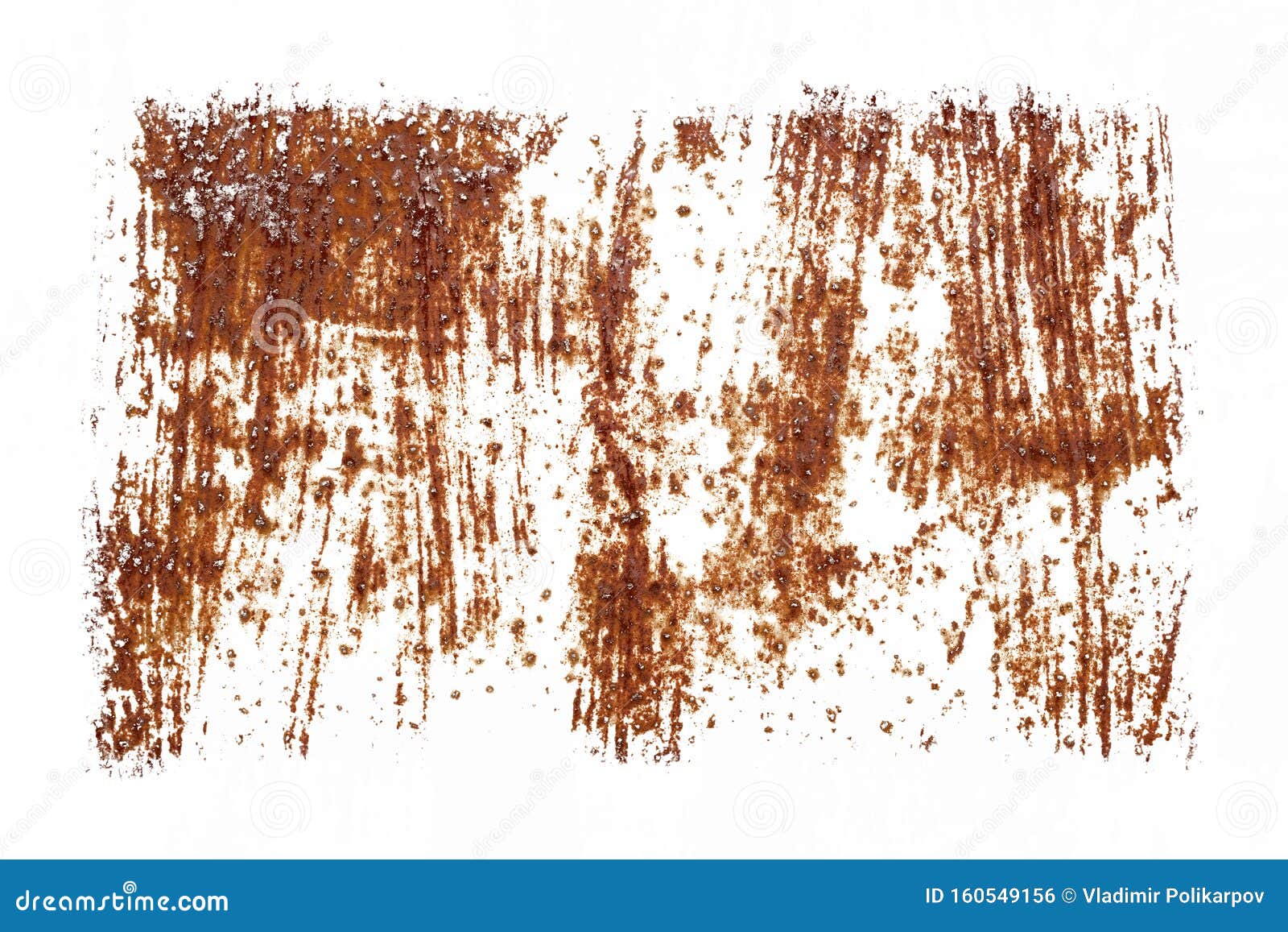Pieces of Rust Isolated on a White Background Stock Photo - Image of ...