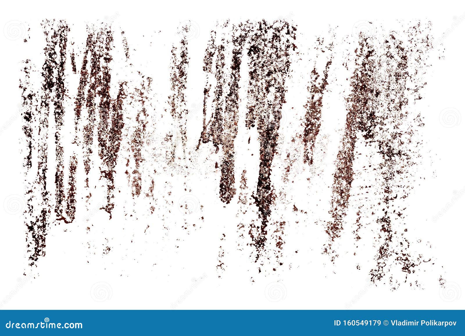 Pieces of Rust Isolated on a White Background Stock Image - Image of ...