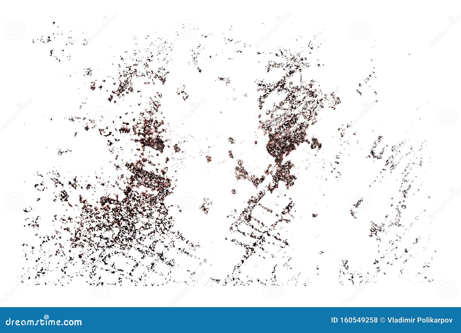 Pieces of Rust Isolated on a White Background Stock Photo - Image of ...