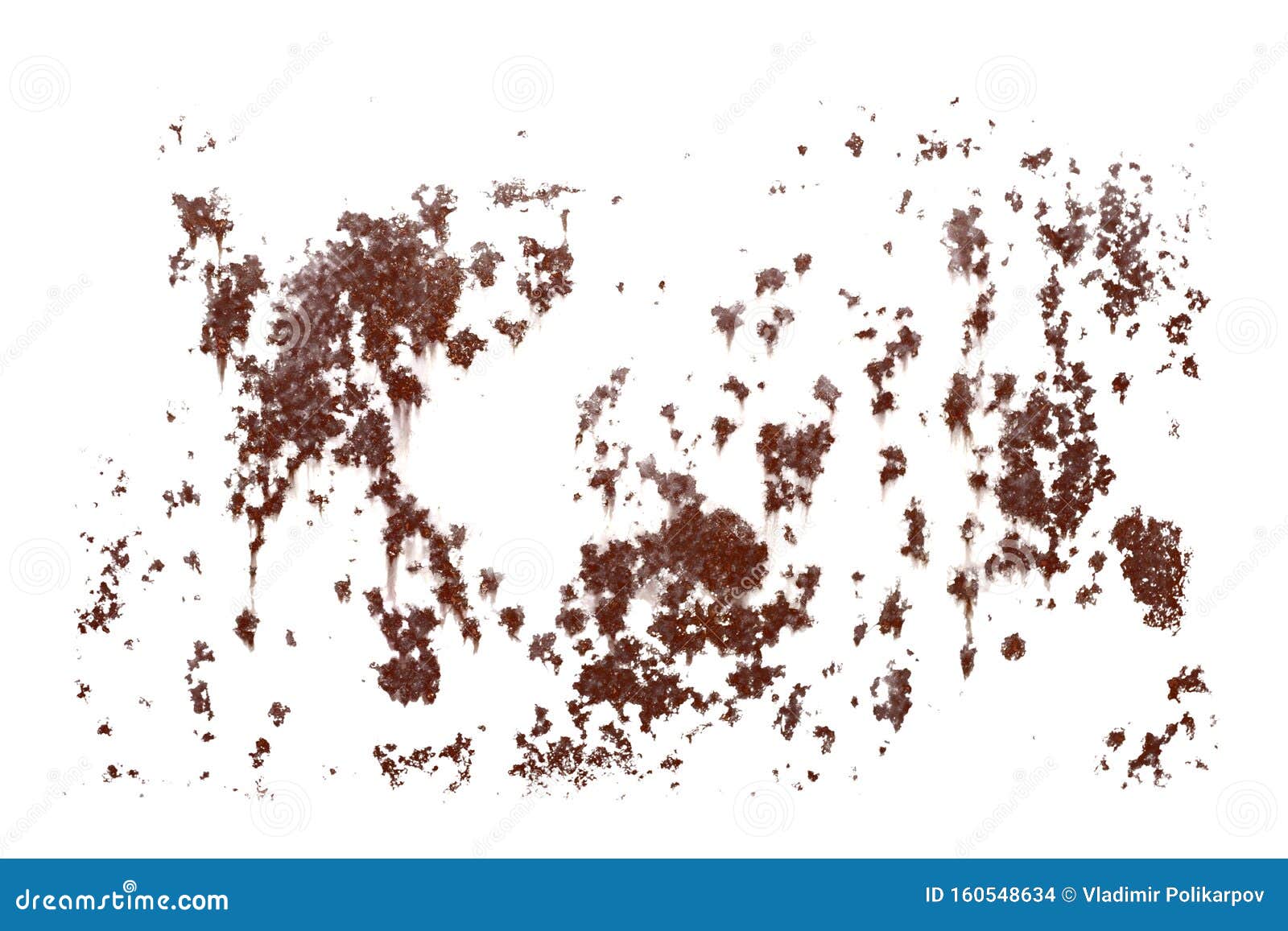 Pieces of Rust on a White Background Stock Photo - Image of banner ...