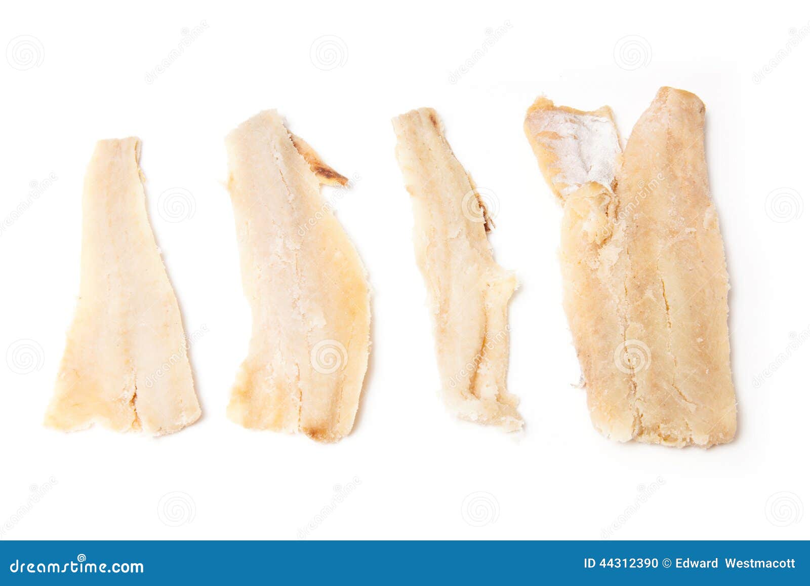 Pieces of salt cod fish stock photo. Image of dehydrated - 44312390