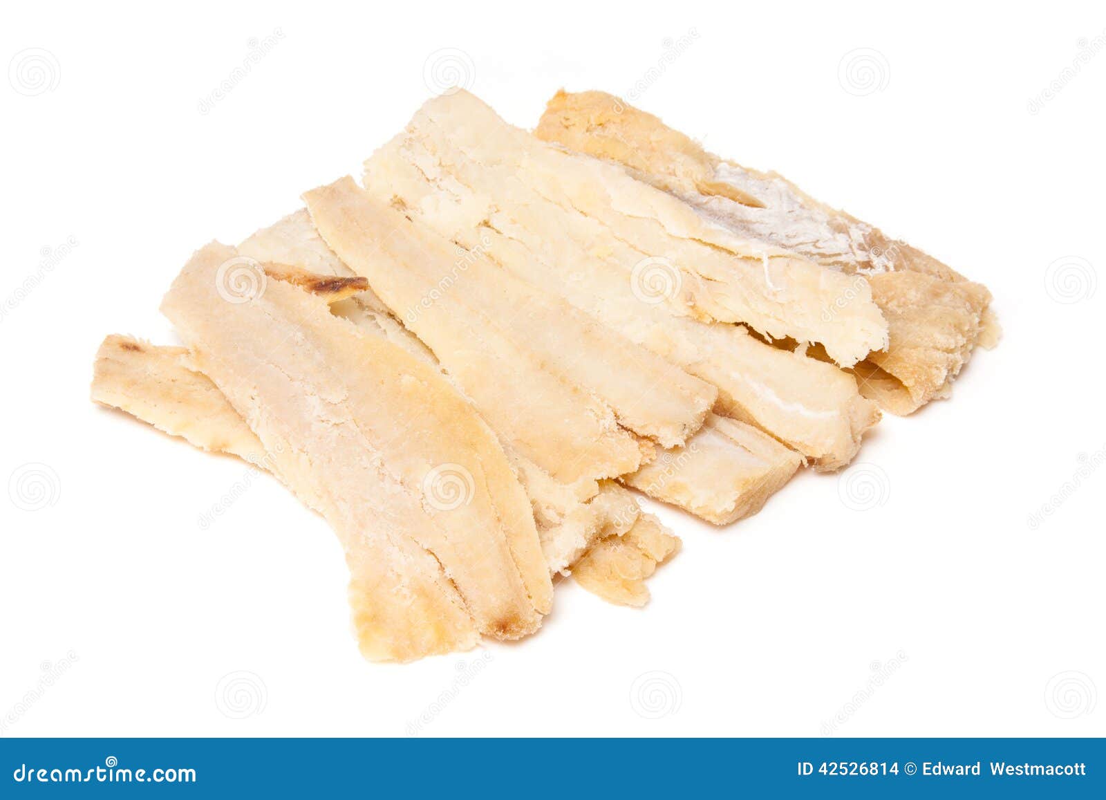 Pieces of salted cod fish stock photo. Image of seafood - 42526814