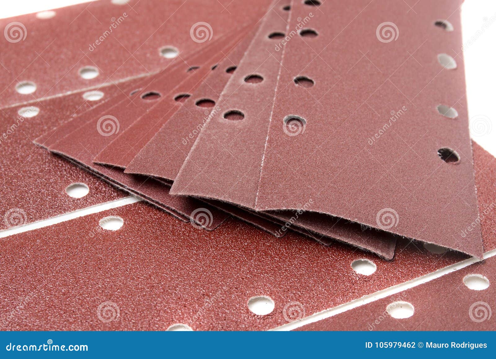 Pieces of Sandpaper of Rectangular Shape. Stock Photo - Image of ...