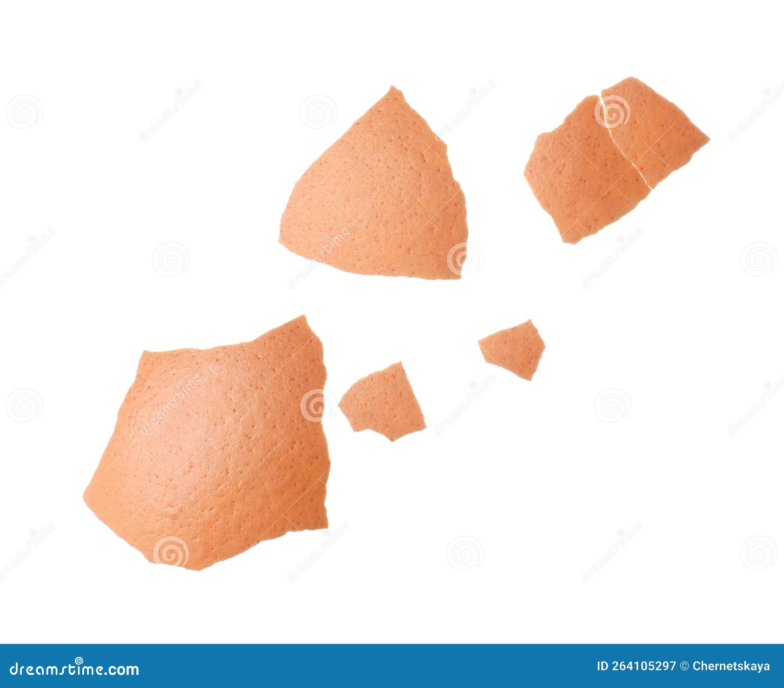 Pieces of Shell Egg Isolated on White Background Stock Image - Image of ...