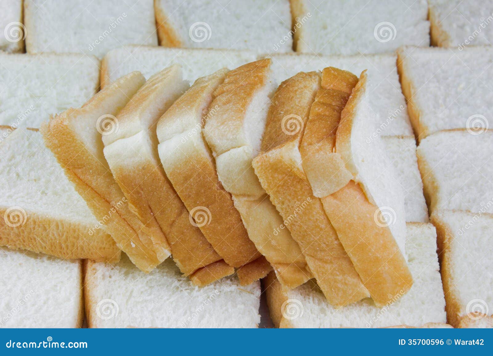 Pieces of sliced bread stock photo. Image of cooking - 35700596