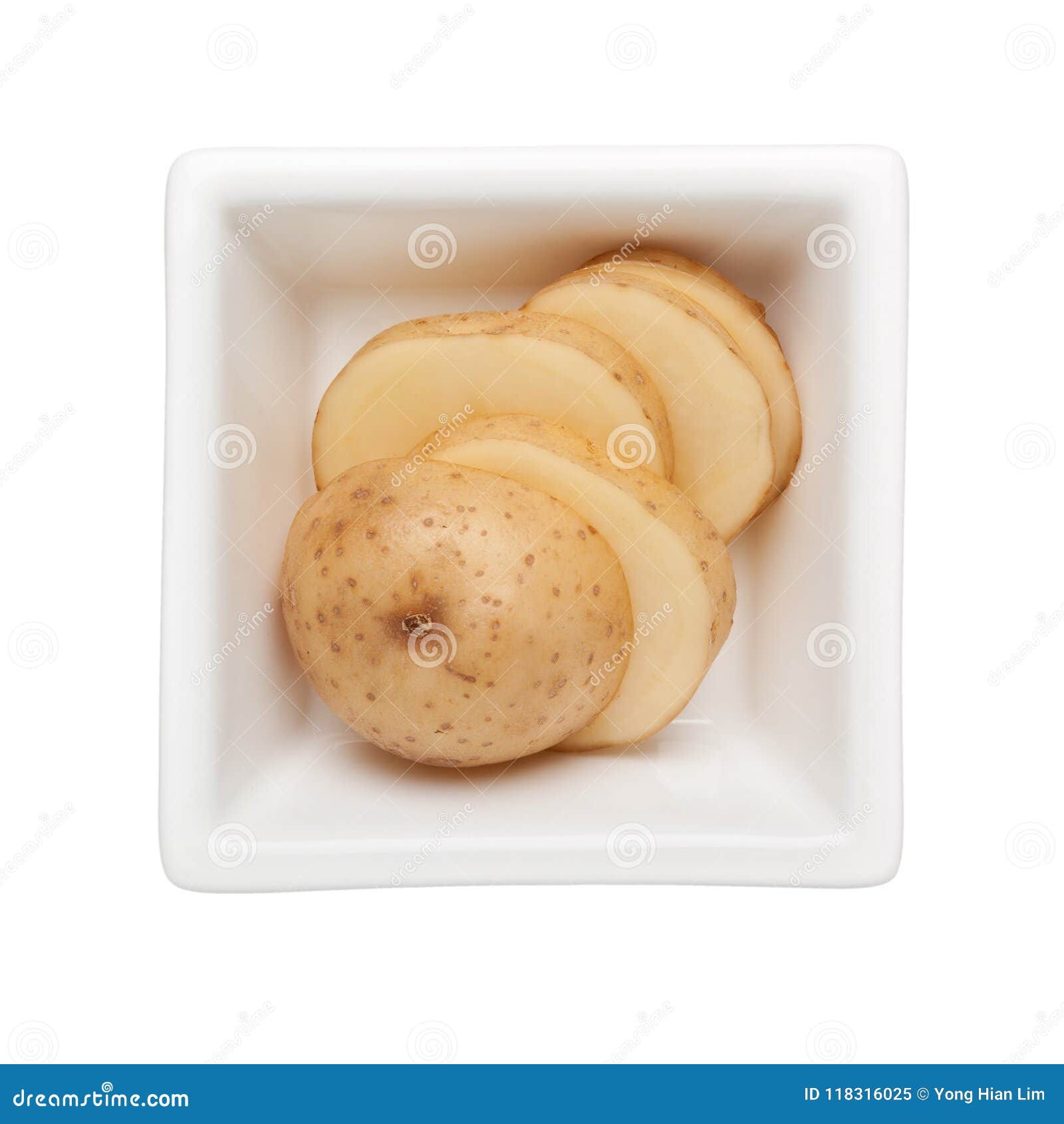 Sliced potato stock image. Image of healthy, crop, square - 118316025