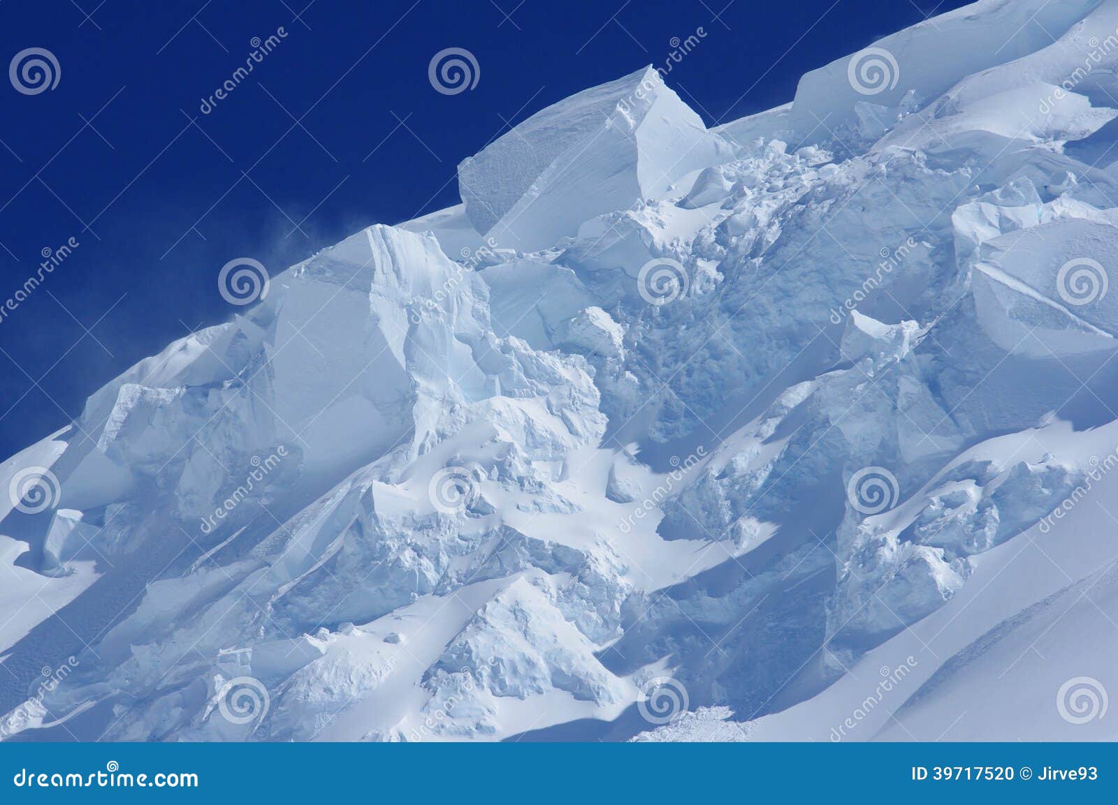 Pieces of snow stock photo. Image of landscape, blue - 39717520