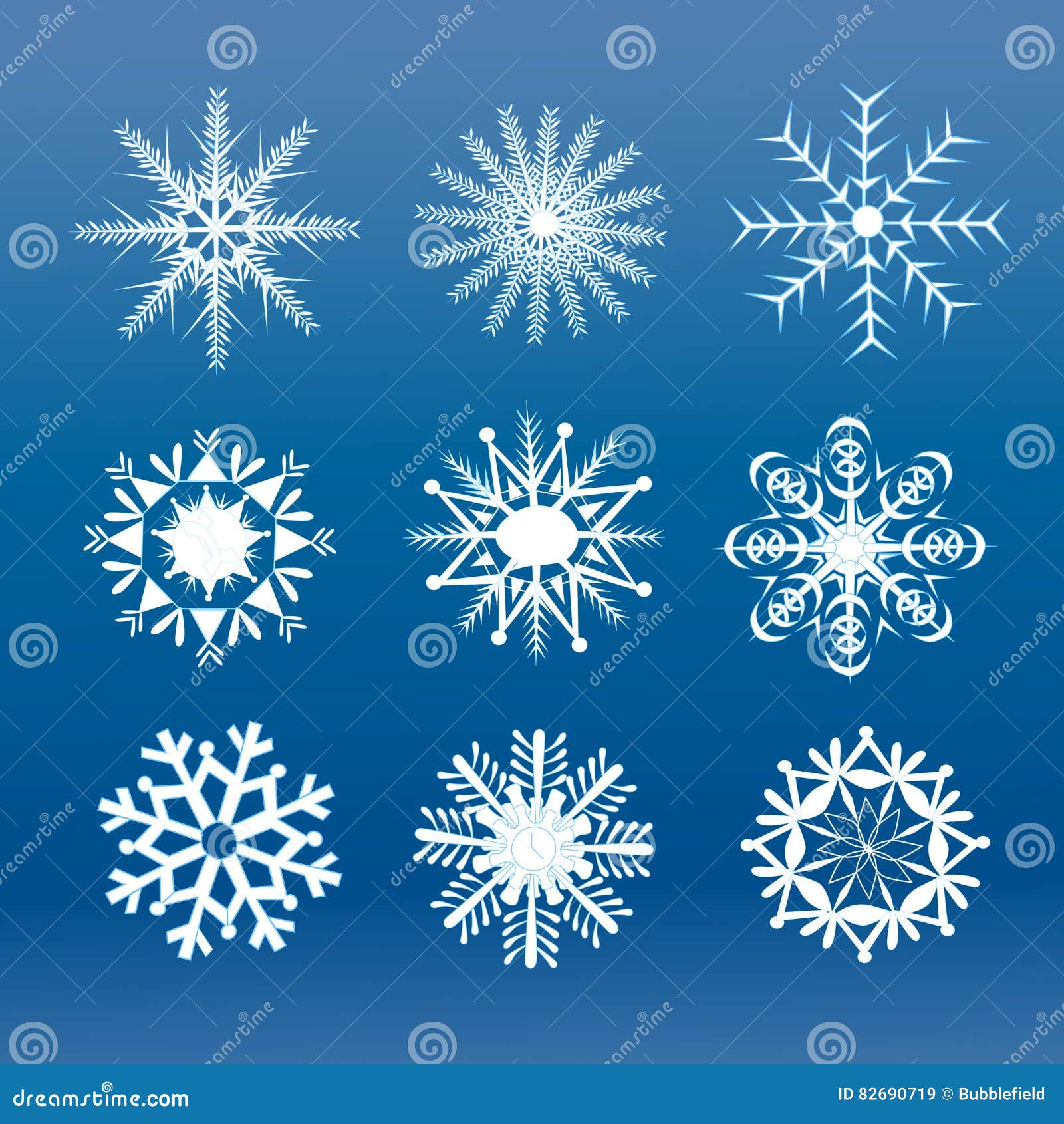 Pieces of Snowflake stock vector. Illustration of freshness - 82690719