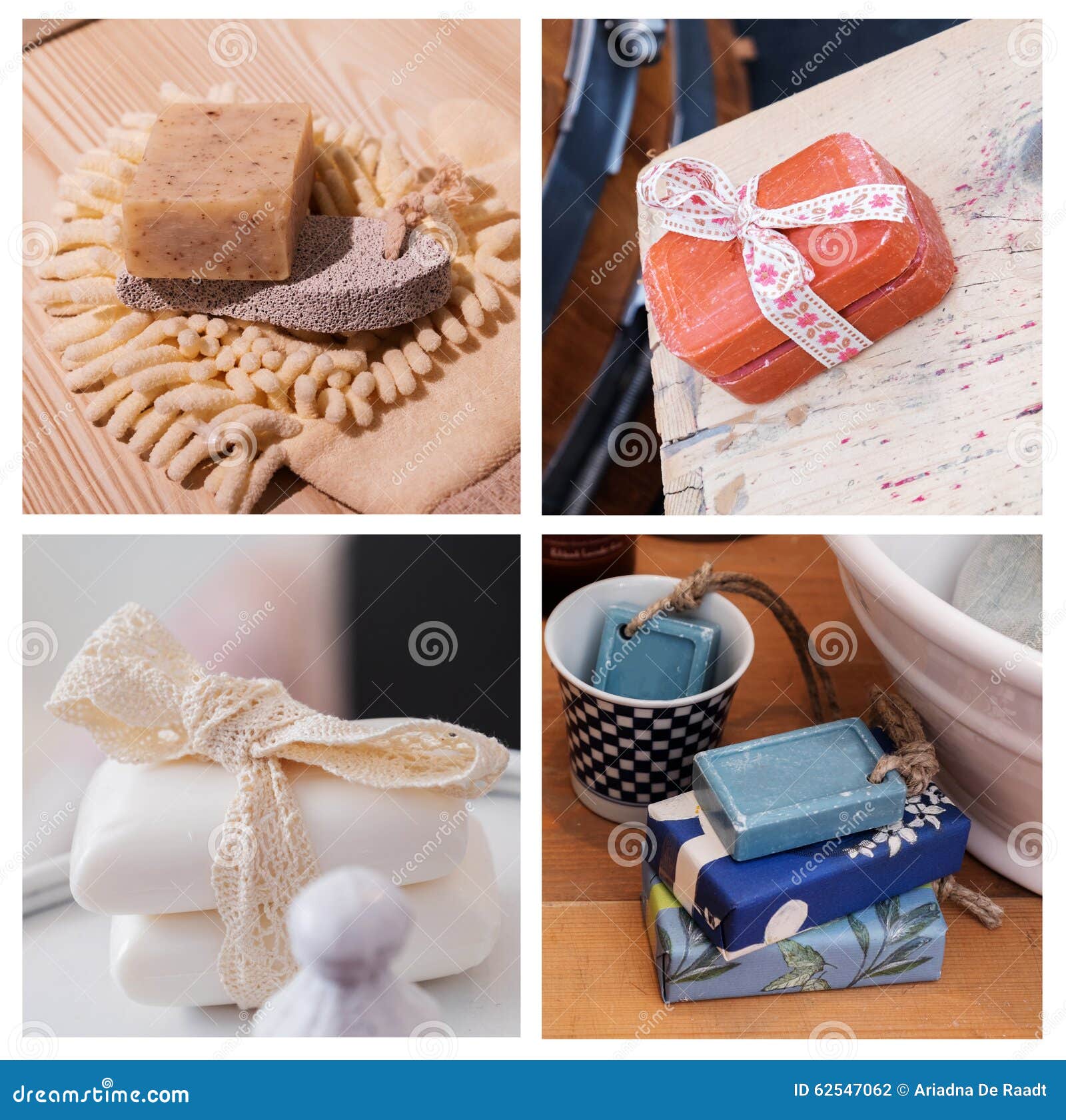 Pieces of soap, collage stock photo. Image of nature - 62547062