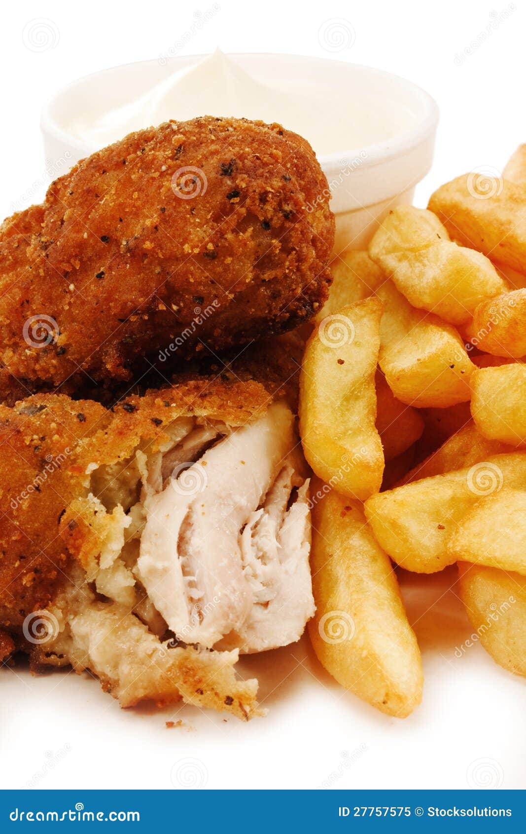 Pieces of Southern Fried Chicken Stock Image - Image of breading ...