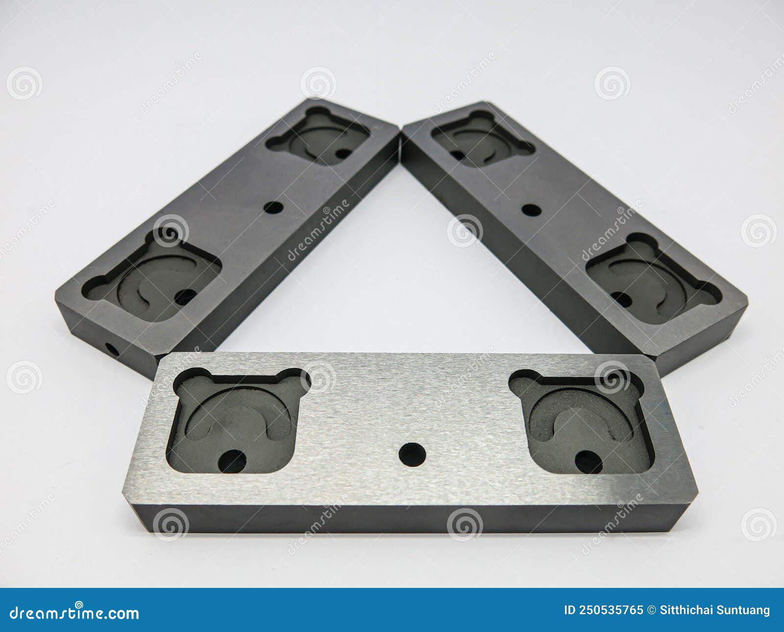 3 Pieces of Steel Sheet Metal Placed in a Triangle Shape, Produced by ...