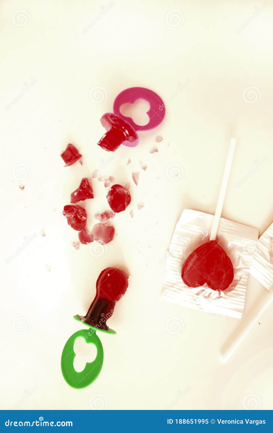 Pieces of Caramel Scattered on the Table Stock Image - Image of lick ...