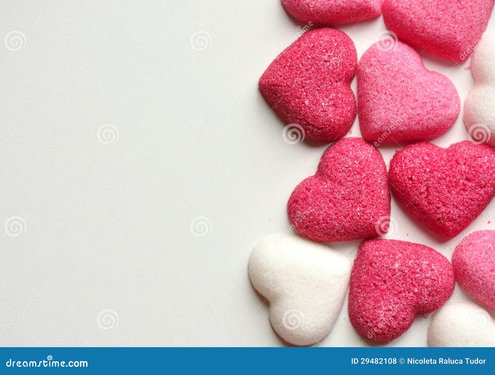 Pieces Of Sugar With Heart Shapes On White Background Royalty-Free ...