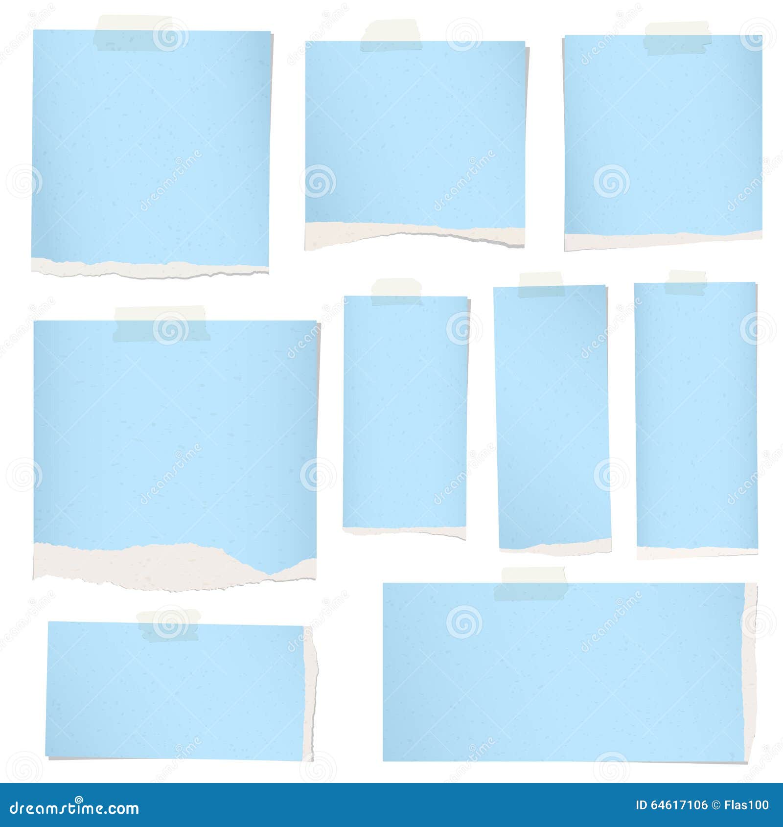 Torn Blue Paper Edge. Rip Page. Ripped Border Of Texture. Destruction ...