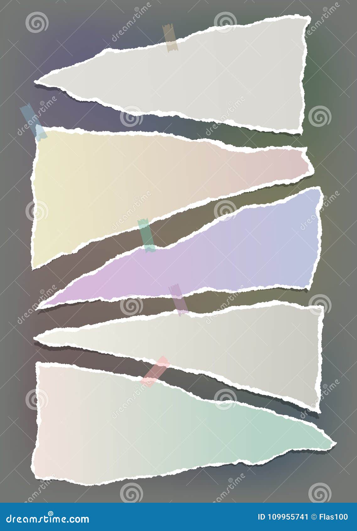 Pieces of Torn Colorful Note, Notebook Paper Strips for Text Stuck with ... Pieces of Torn Colorful Note, Notebook Paper Strips for Text Stuck with ...